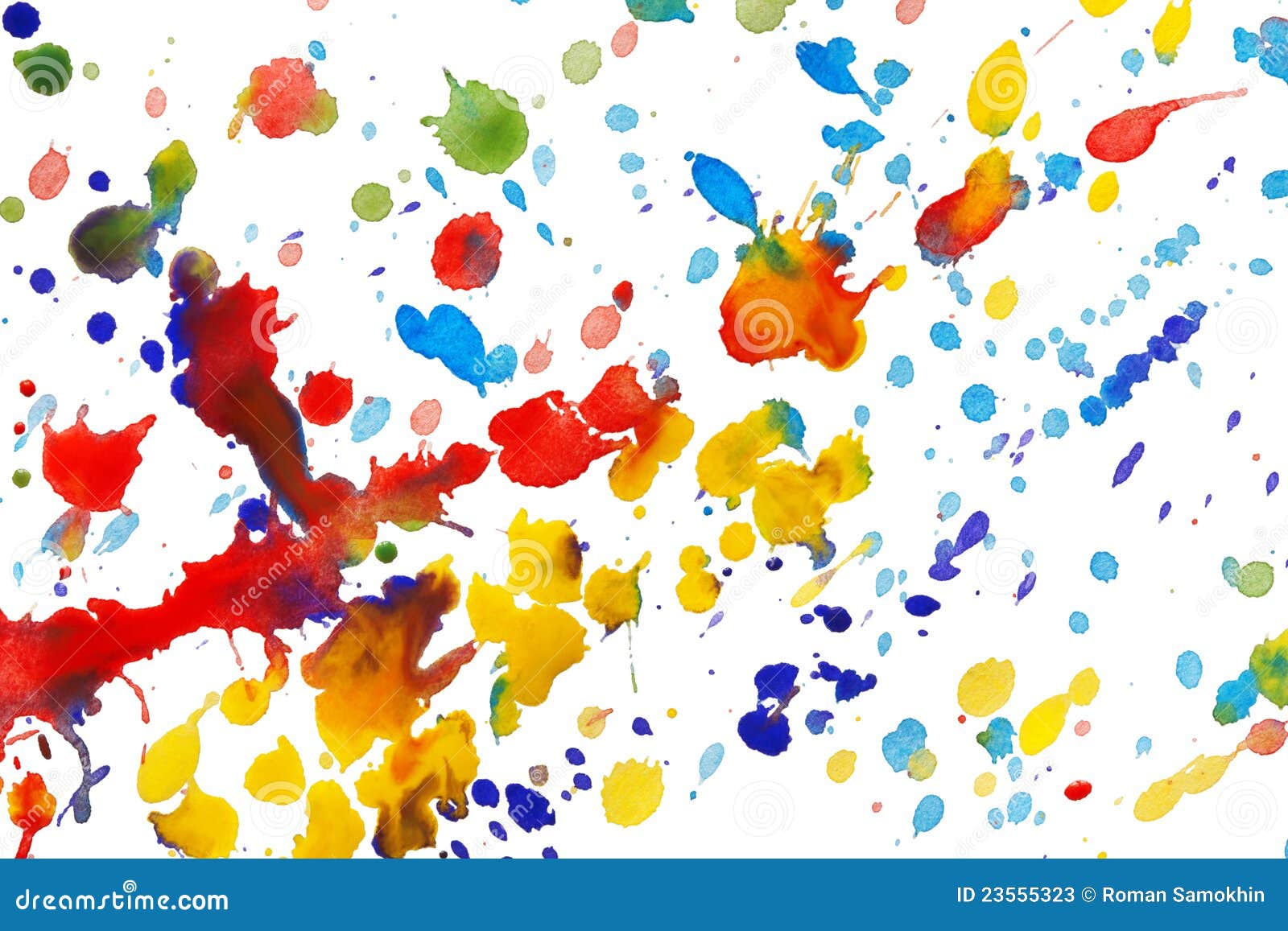 Colorful Watercolor Alphabet Font. Rainbow Hand Draw Illustration ...