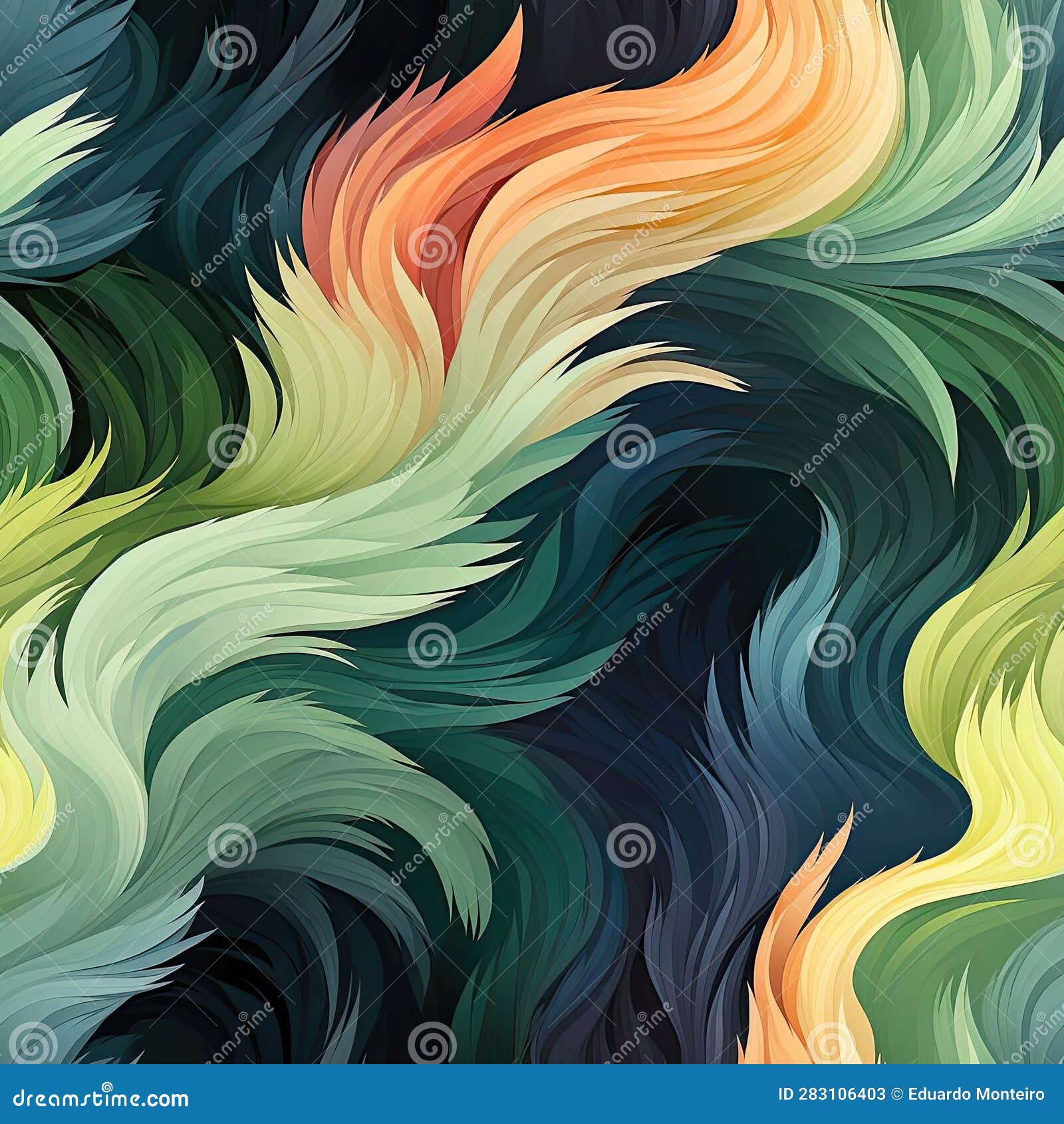 Abstract Colorful Wave with Attention To Texture and Luminous Colors ...