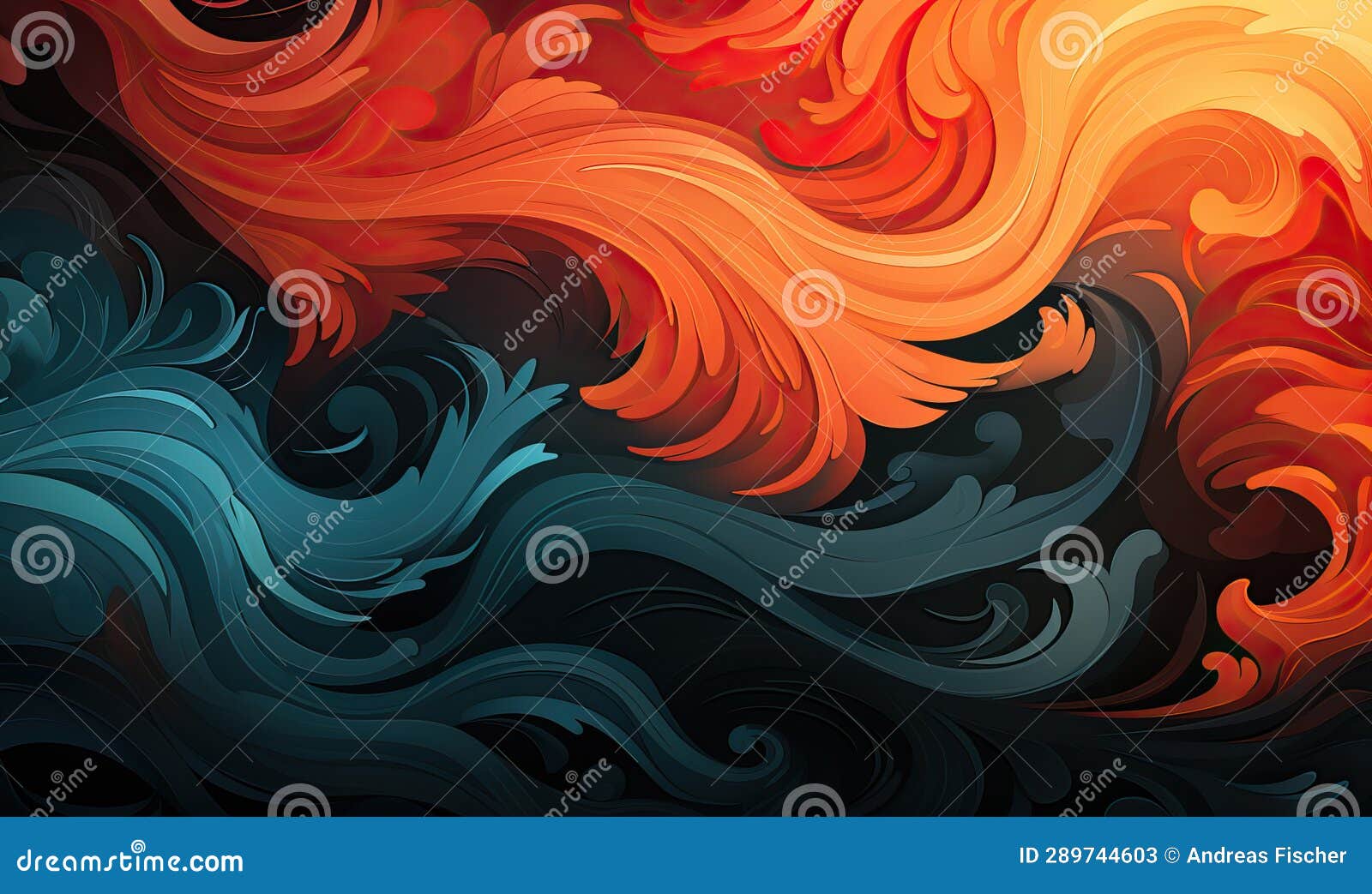 Abstract Colorful Wave Background for Design. Stock Illustration ...