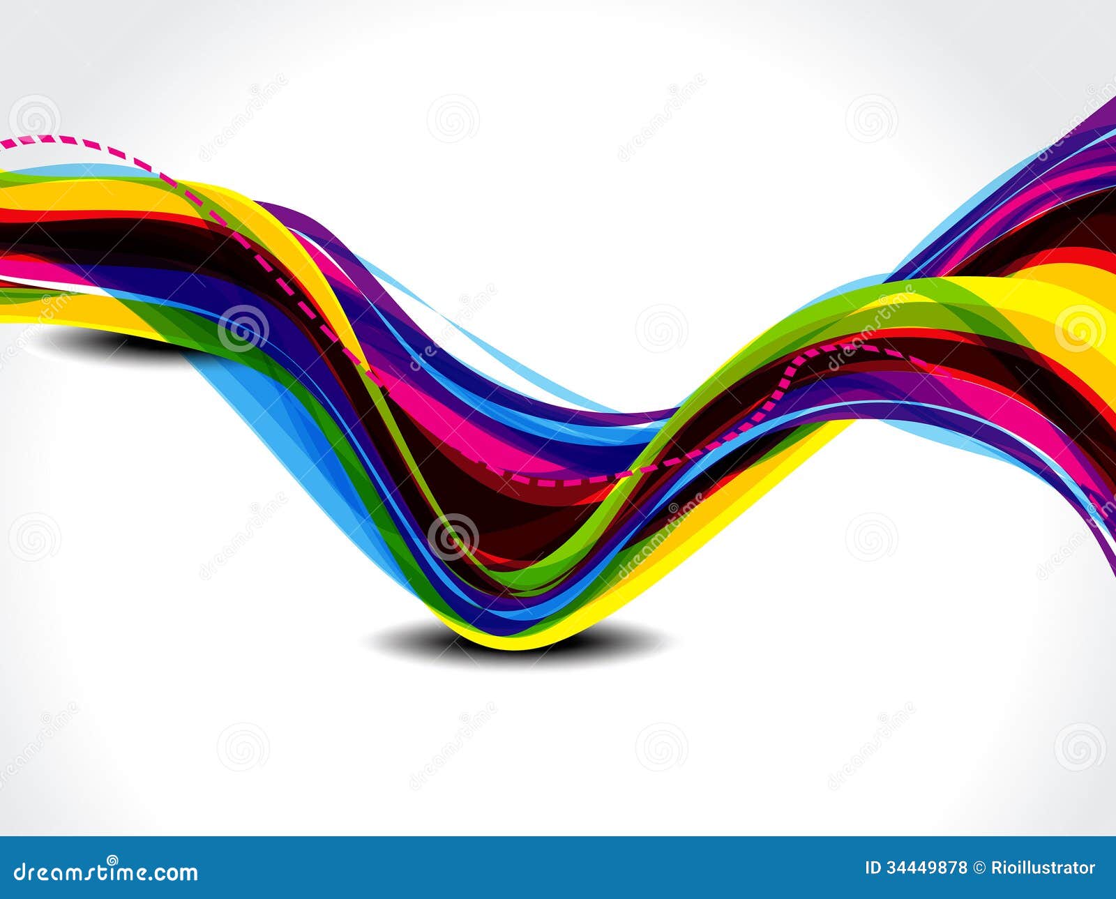 Abstract Colorful Wave Background Stock Vector - Illustration of ...