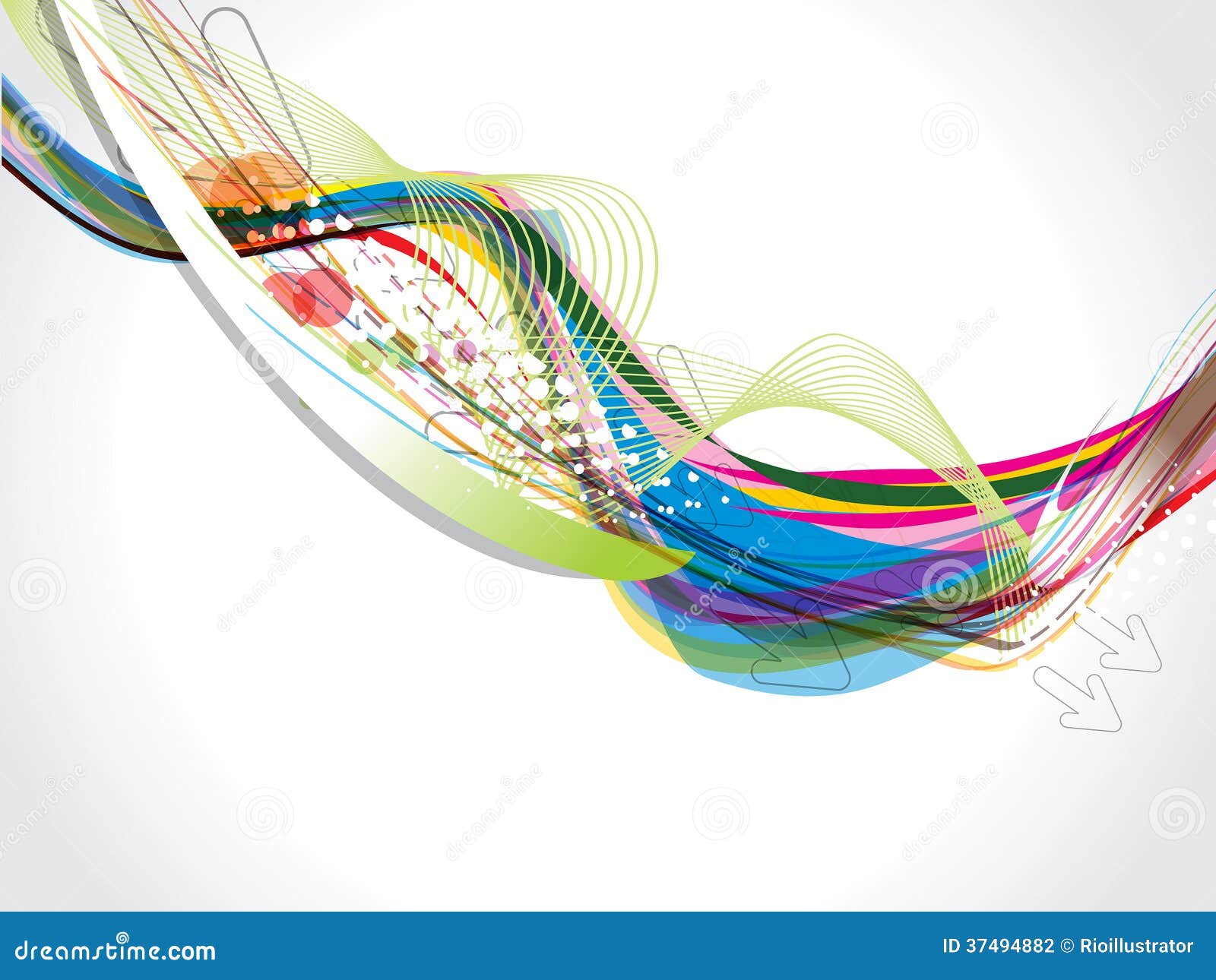 Abstract Colorful Wave Background Stock Vector - Illustration of ...