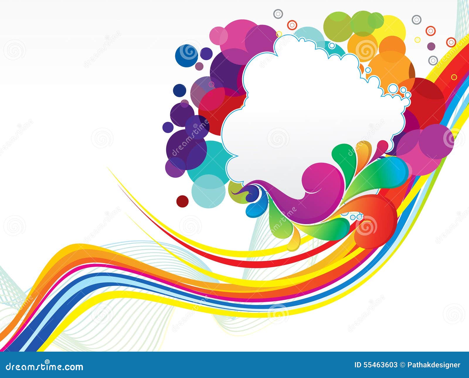 Abstract Colorful Wave Explode Stock Vector - Illustration of liquid ...