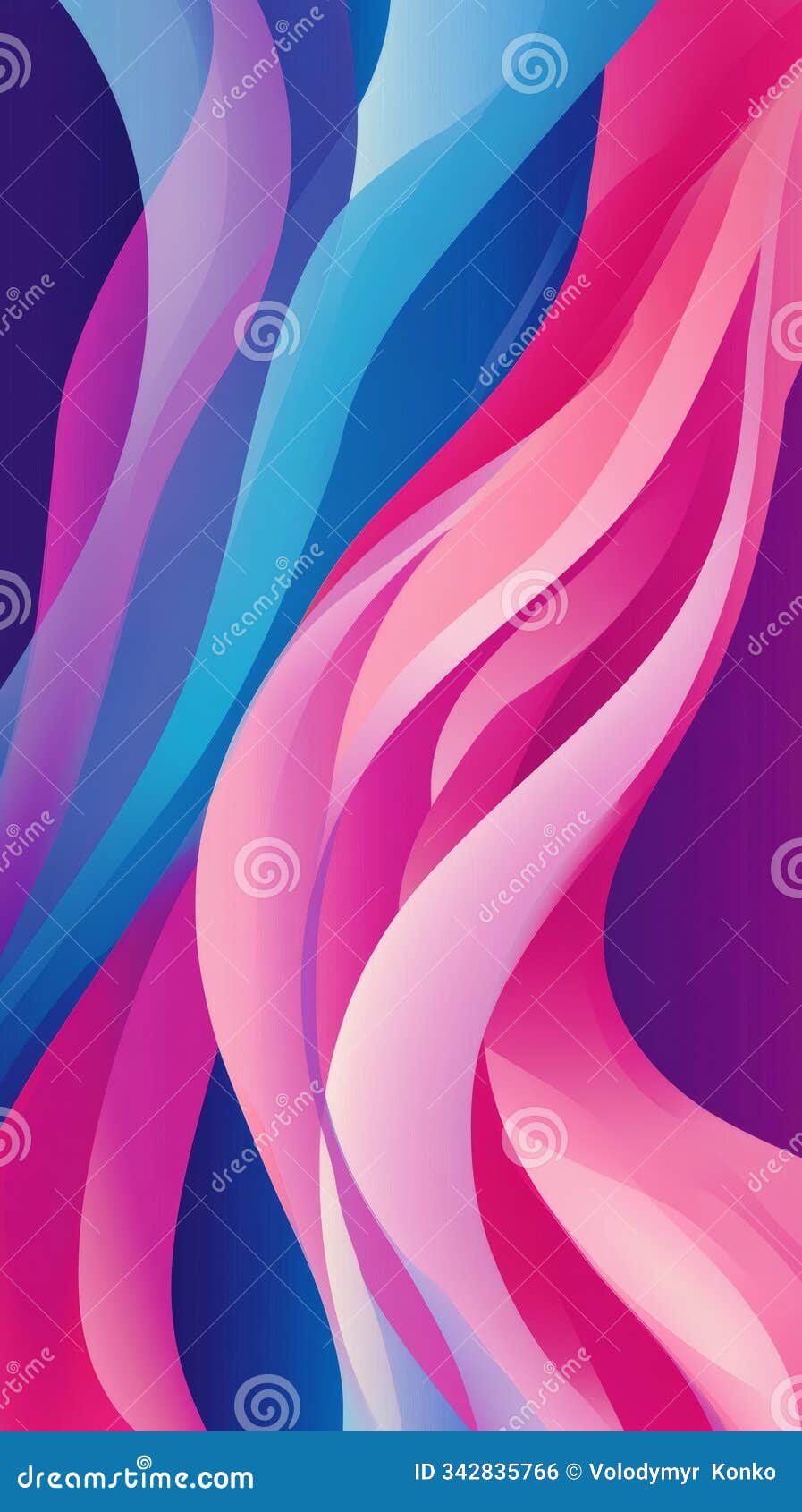 Abstract Colorful Wave Pattern with Pink and Blue Gradients Stock Photo ...