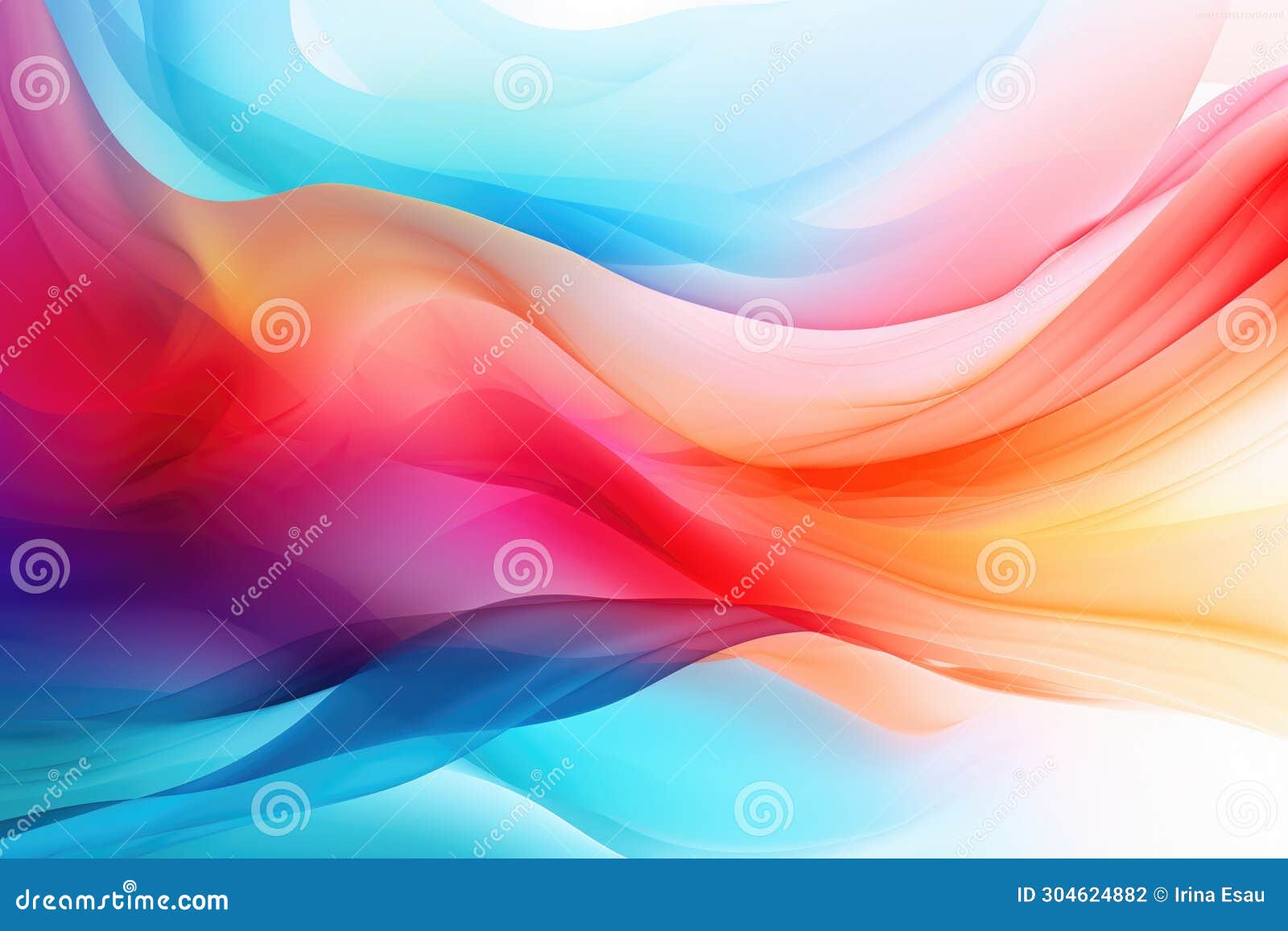 Abstract Colorful Waves. Color Background Stock Illustration ...
