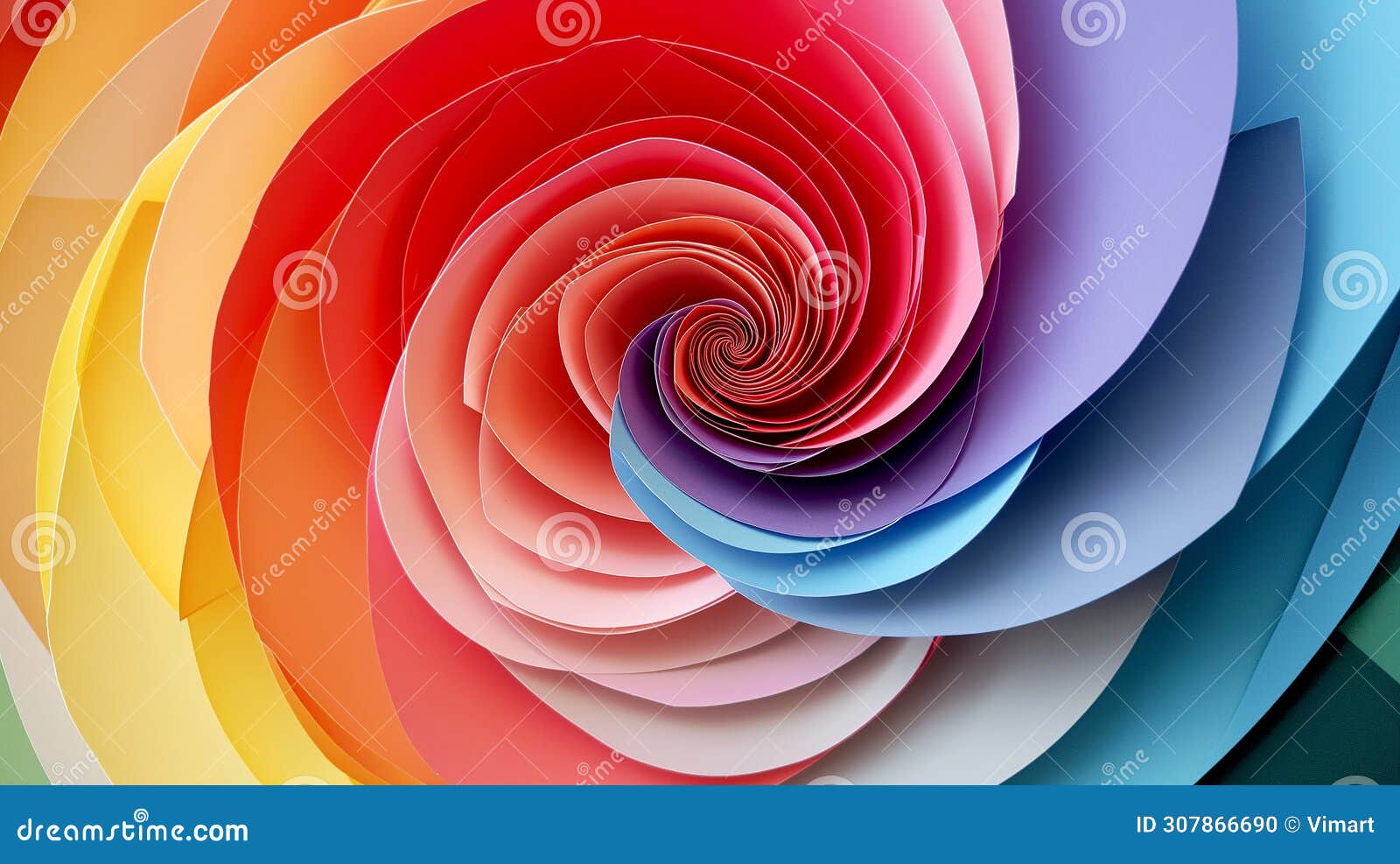 Abstract Colorful Waves Papercut Layers Background. Paper Texture with ...