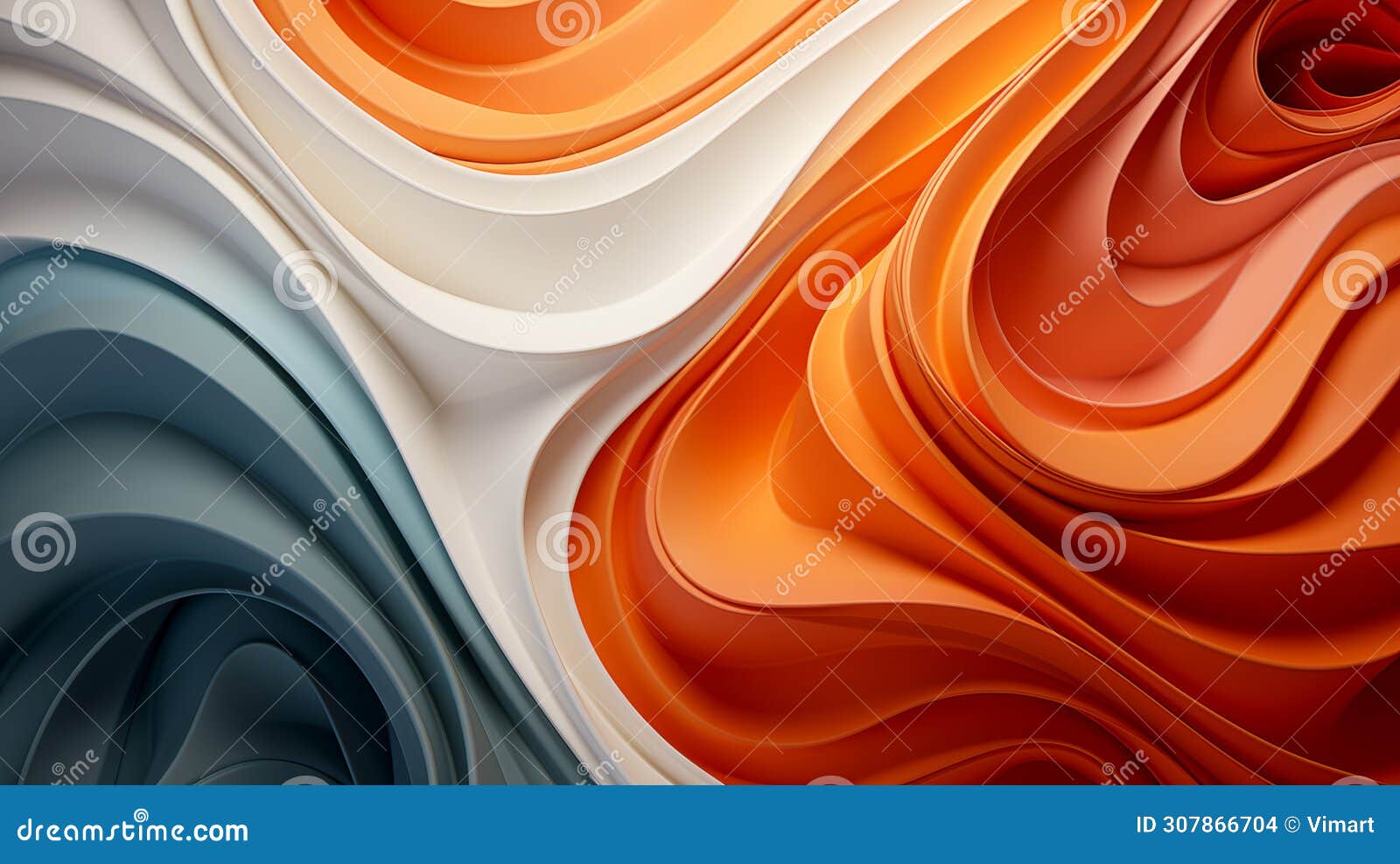 Abstract Colorful Waves Papercut Layers Background. Paper Texture with ...