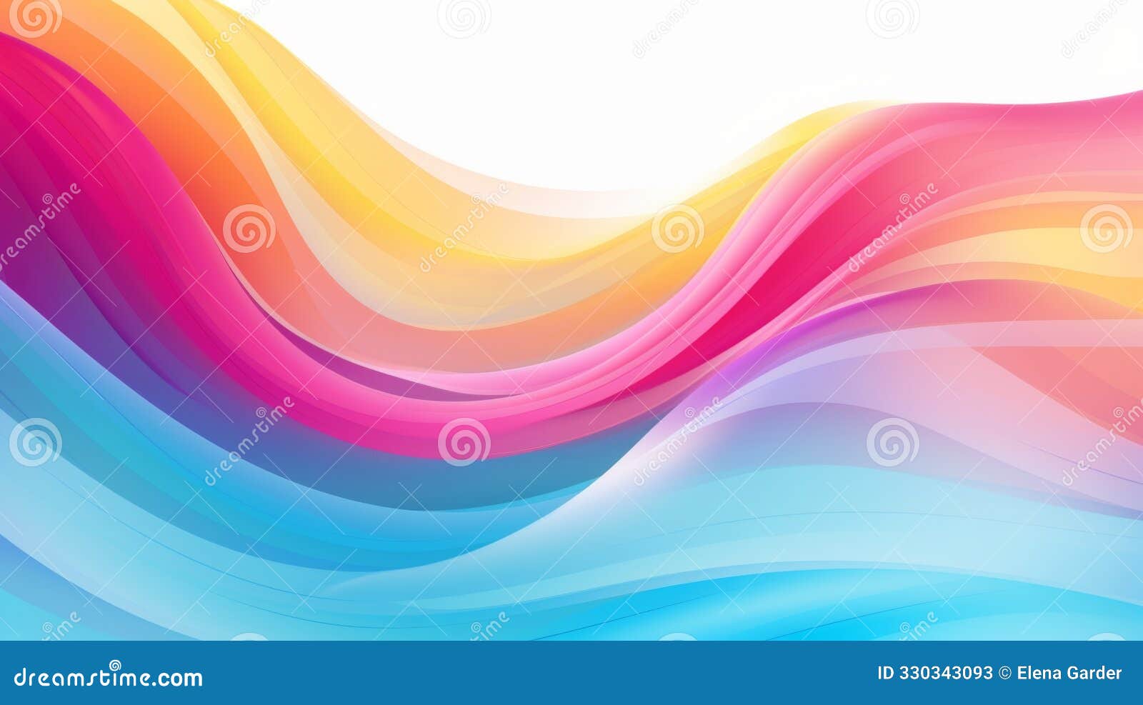 Abstract Colorful Waves Shape. Background for Banner, Backdrop or ...