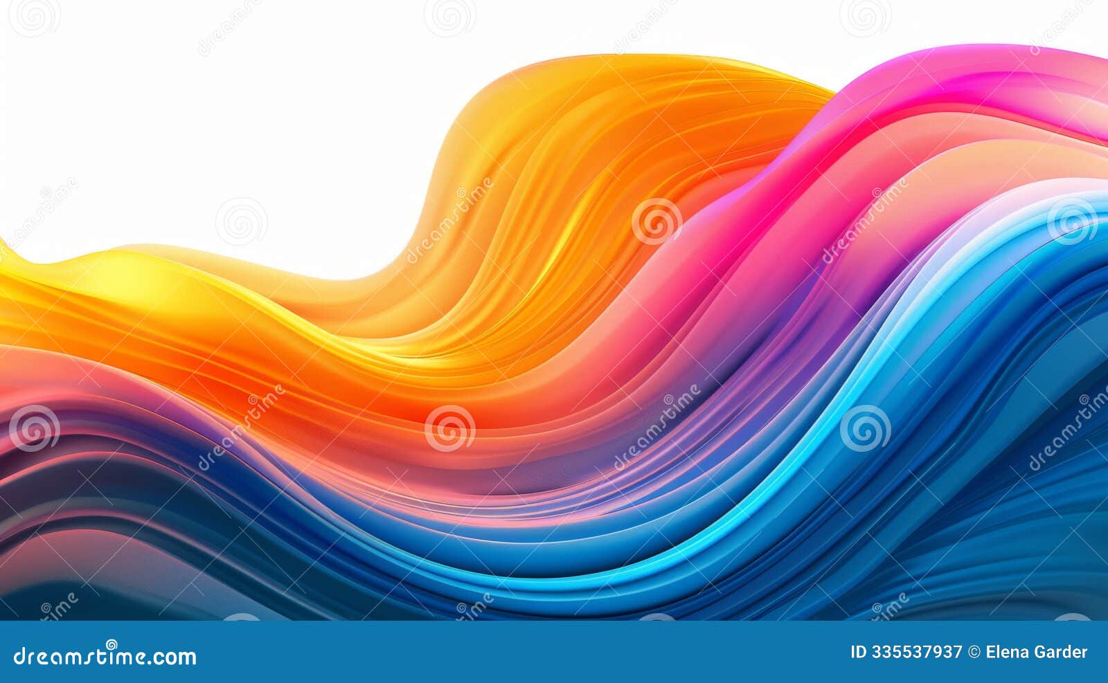 Abstract Colorful Waves Shape. Background for Banner, Backdrop or ...
