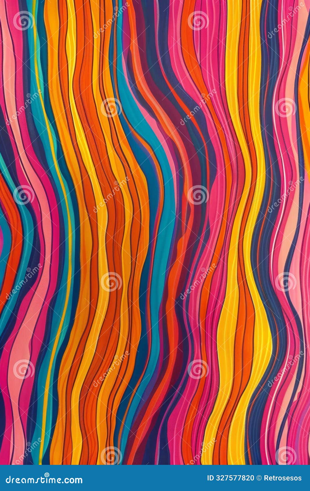 Abstract Colorful Wavy Stripes Pattern Background Design Stock ...