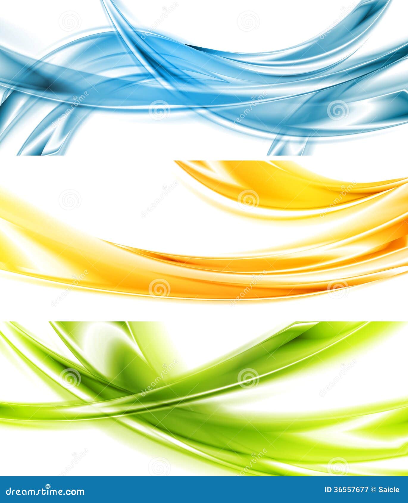 Abstract Colorful Wavy Vector Banners Stock Vector - Illustration of ...