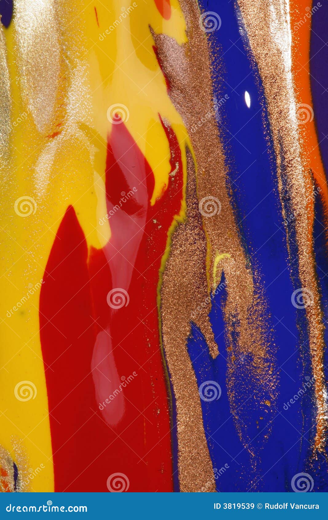 Abstract Colorful Wet Paint Stock Image - Image of creative, paint: 3819539