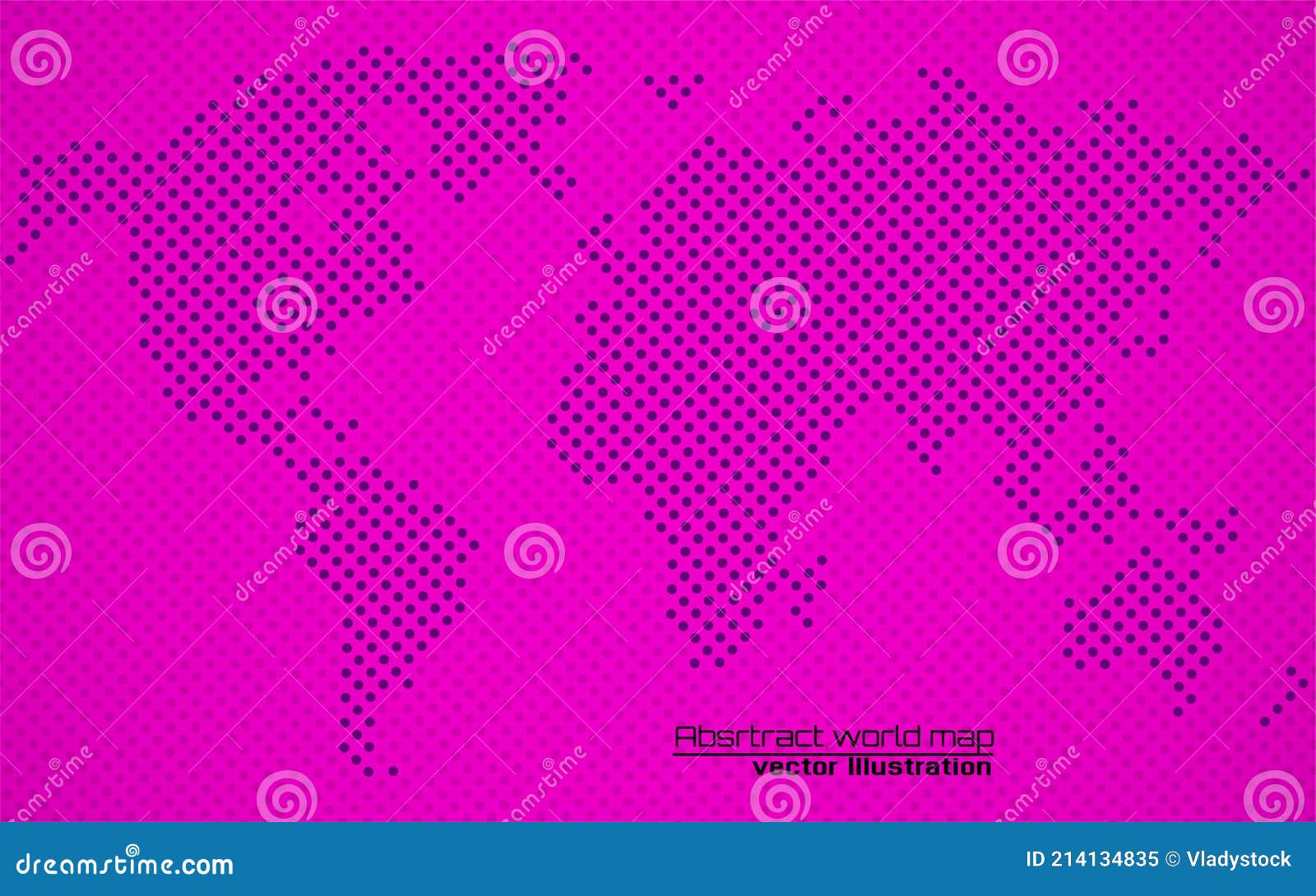 Abstract Colorful World Map of Dots. Dotted Map. Vector Illustration ... Abstract Colorful World Map of Dots. Dotted Map. Vector Illustration ...