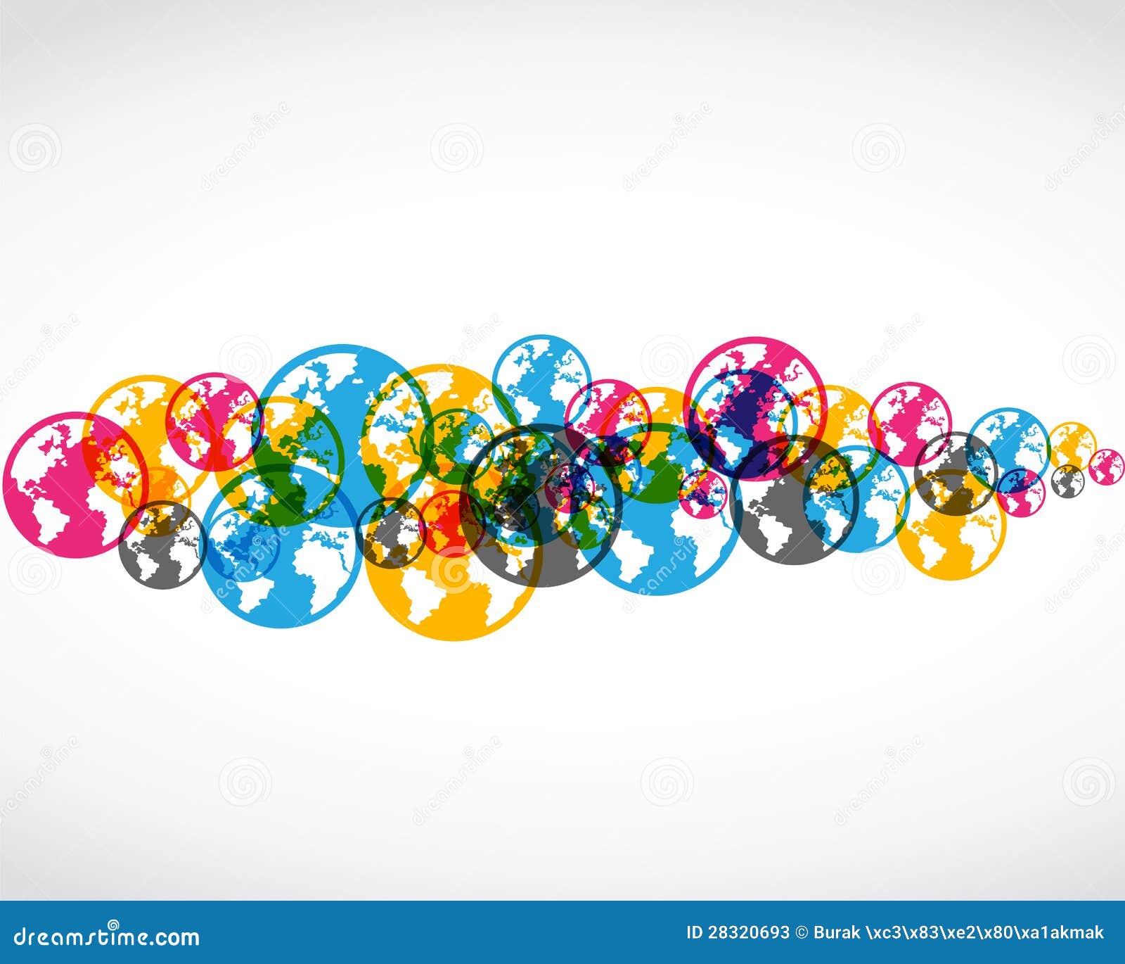 Abstract Colorful World Symbols Stock Vector - Illustration of ...