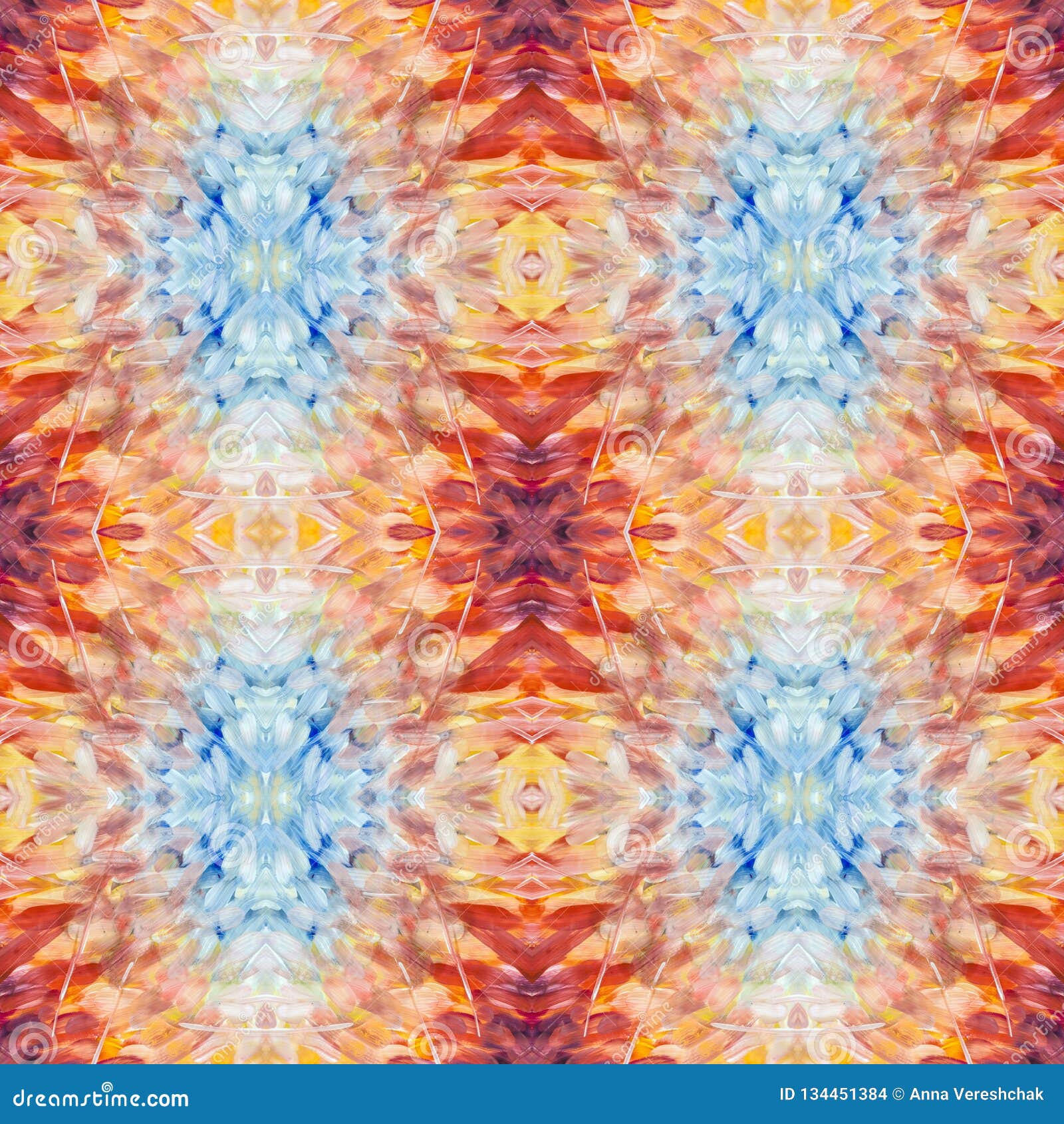 Abstract Colorfull Acrylic Painting Stock Illustration - Illustration ...