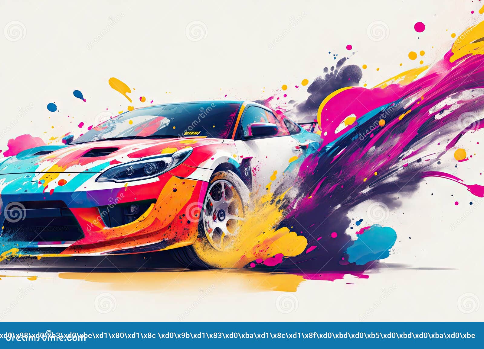 Abstract Colorfull Race Car Background, Ai Generative Stock ...
