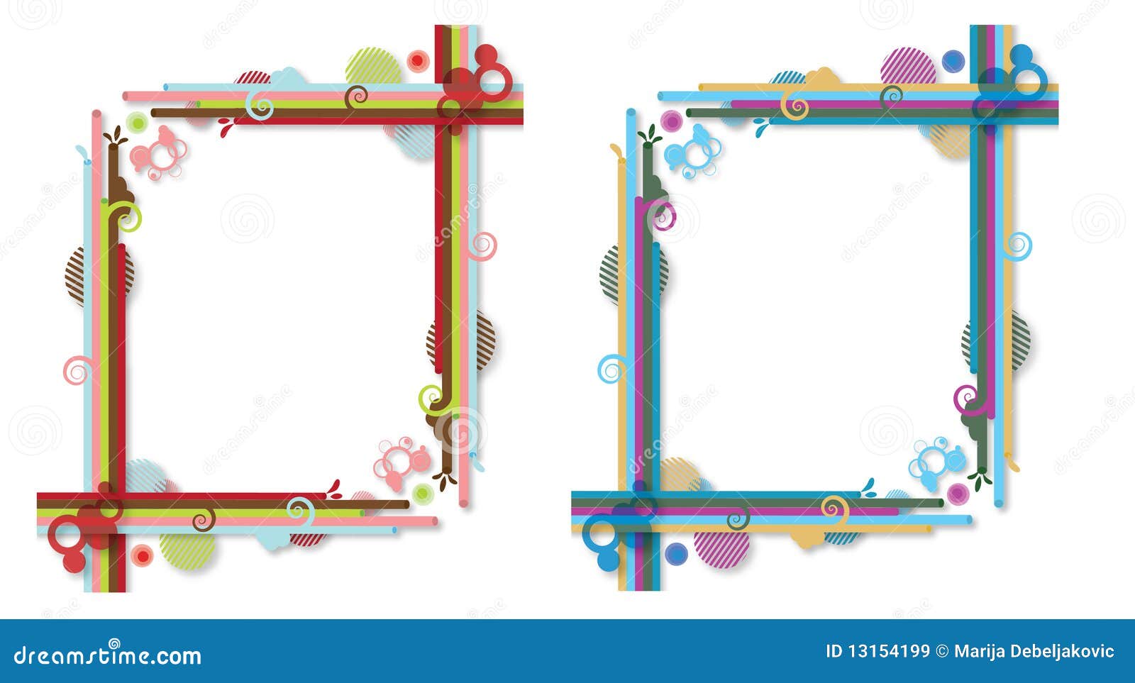 Abstract colorfully frames stock vector. Illustration of splash - 13154199