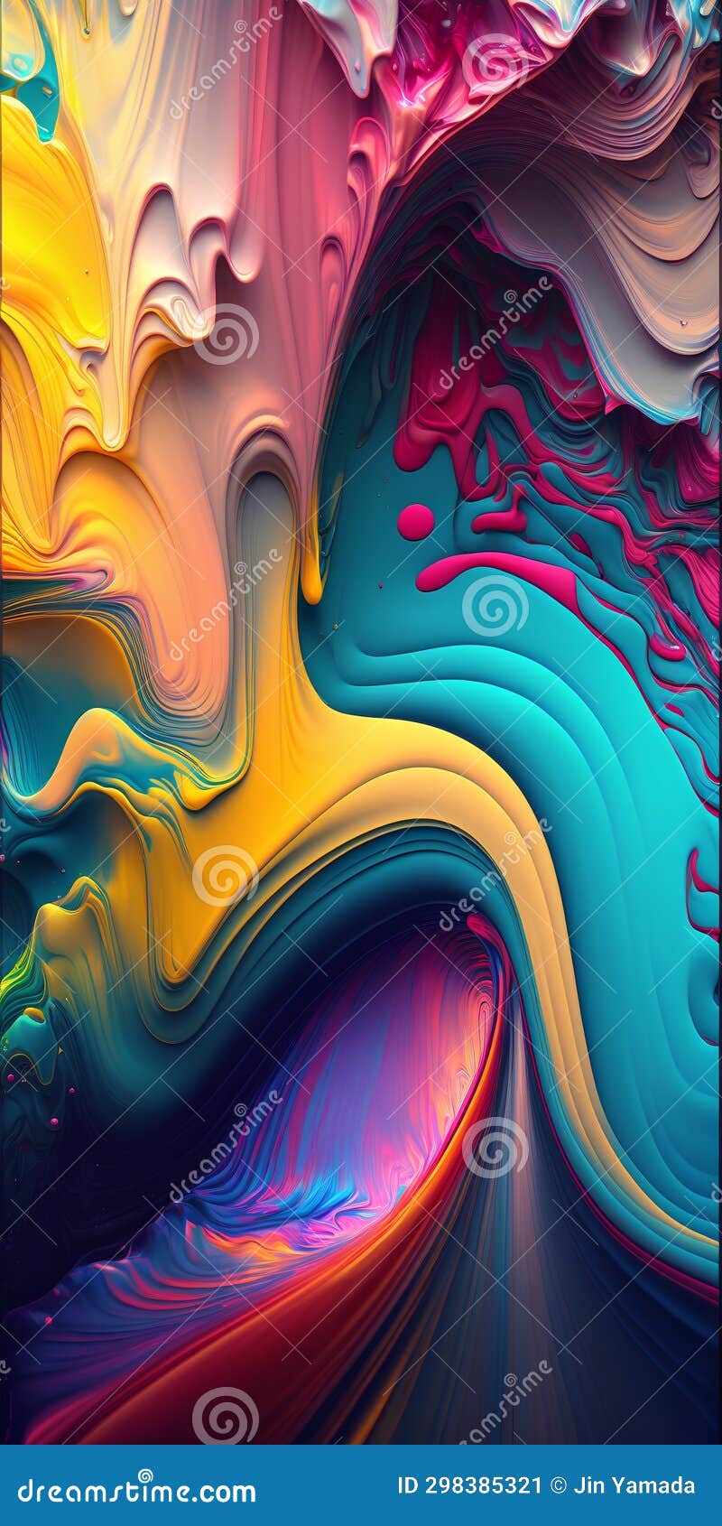 Abstract Coloring Background of the Gradient with Visual Wave,pinch and ...