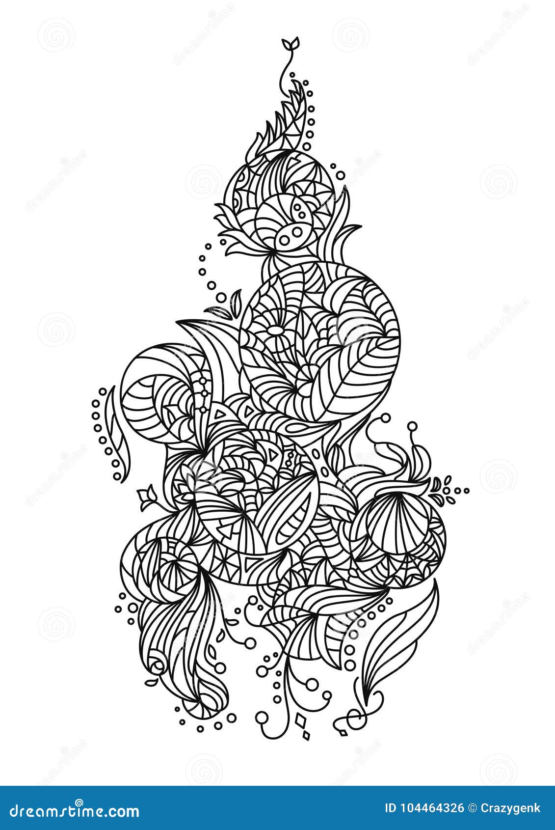 Abstract Coloring Illustration Stock Vector - Illustration of graphic ...