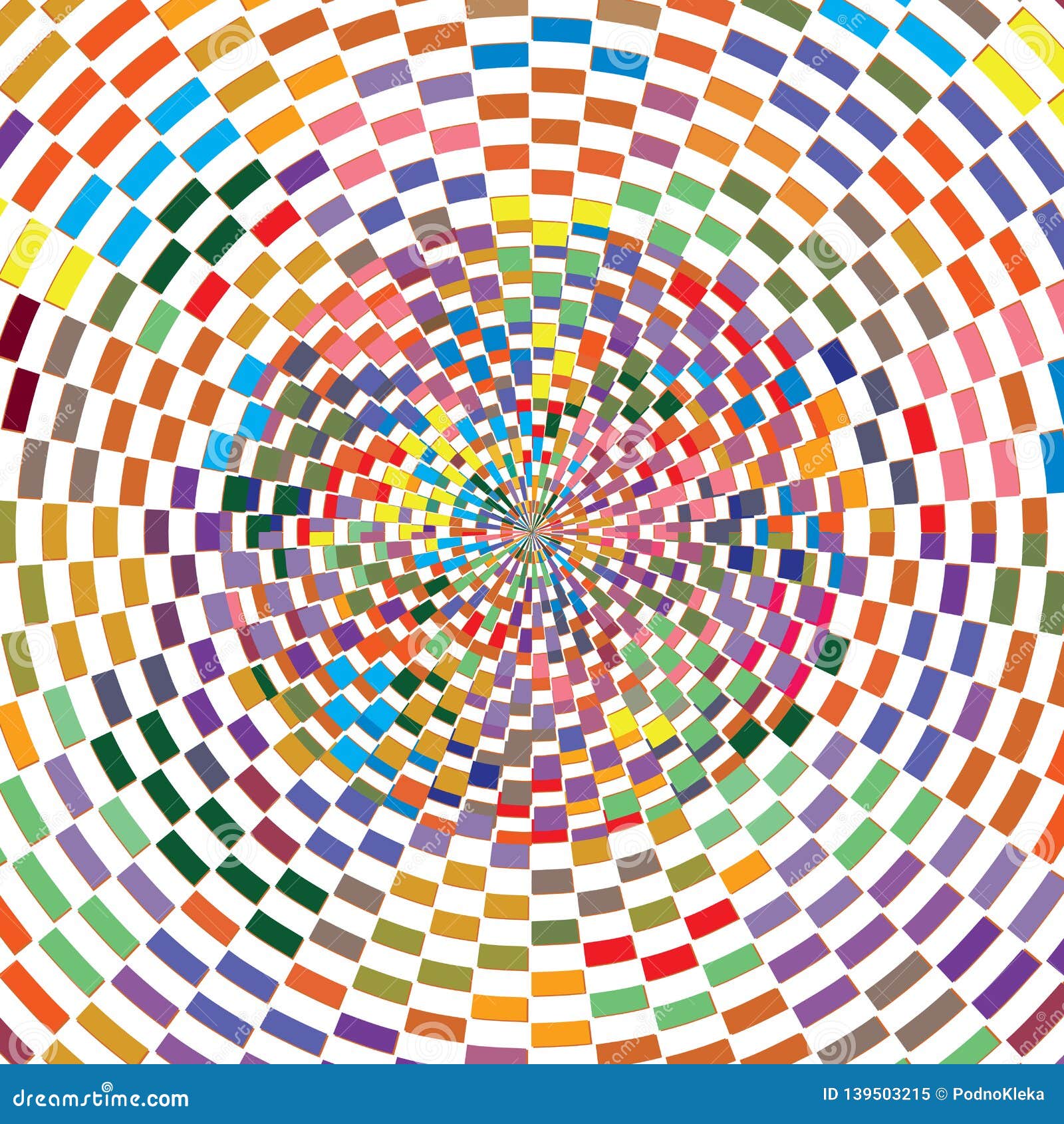 Abstract Colors Checkered Geometric Squares Sun Burst Background ...