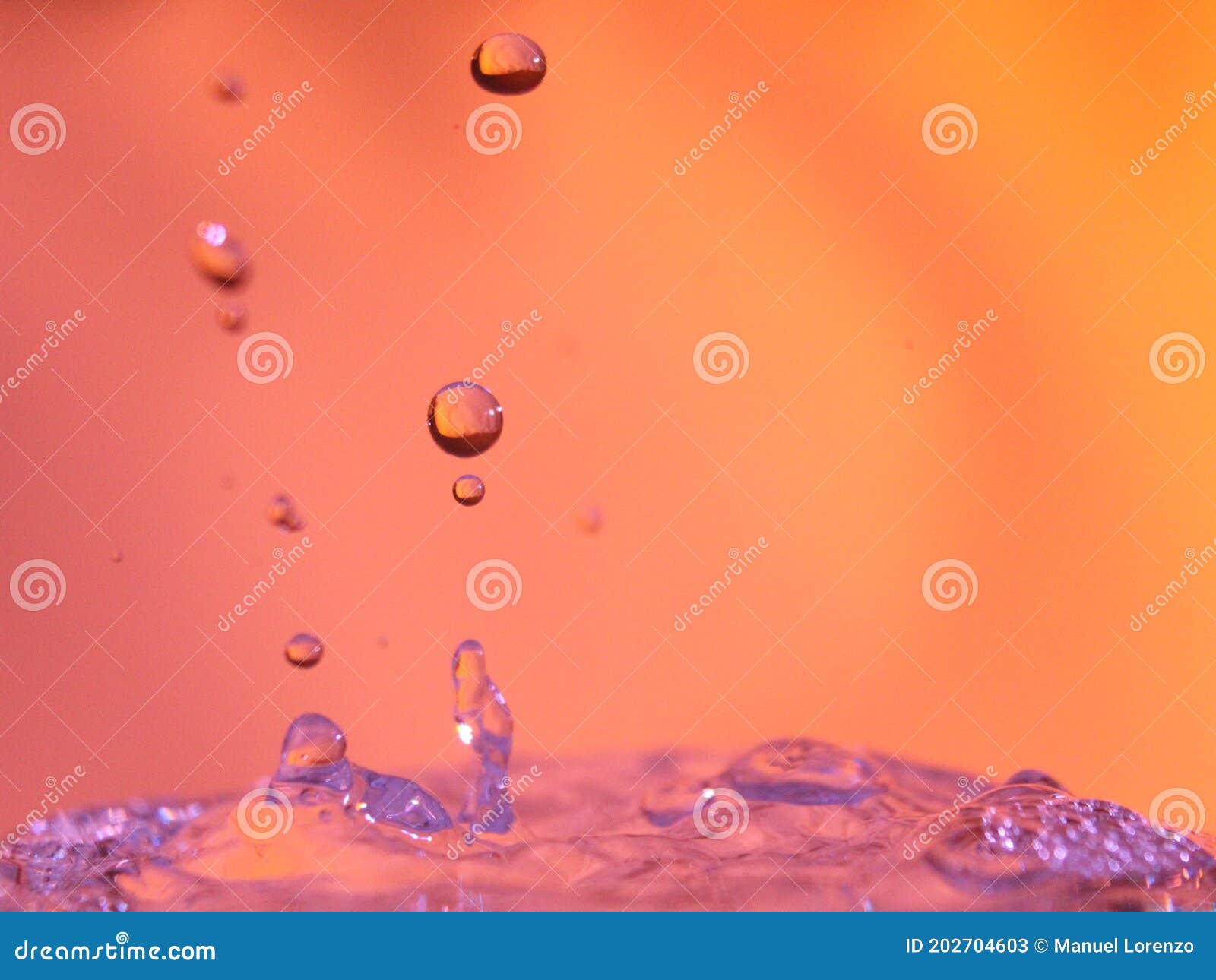 Abstract Colors Colliding Drops Different Fluids Funds Forms Stock ...