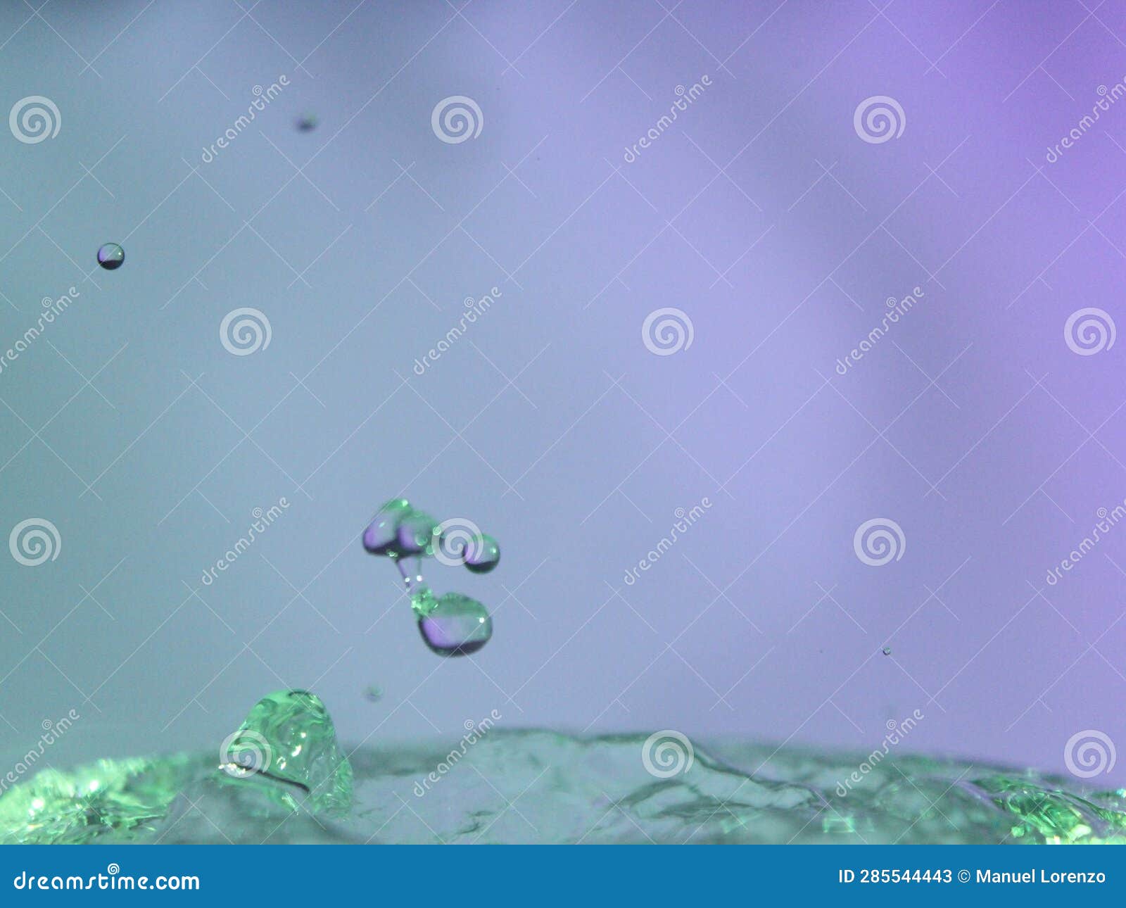 Abstract Colors Colliding Drops Different Fluids Funds Forms Stock ...