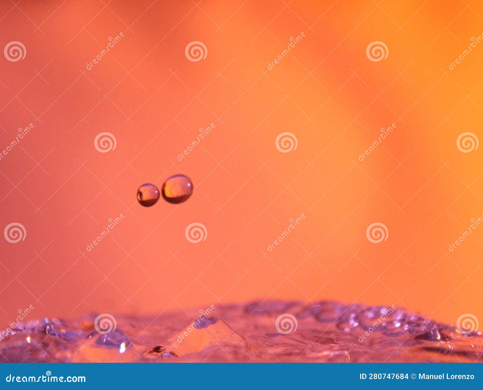 Abstract Colors Colliding Drops Different Fluids Funds Forms Stock ...
