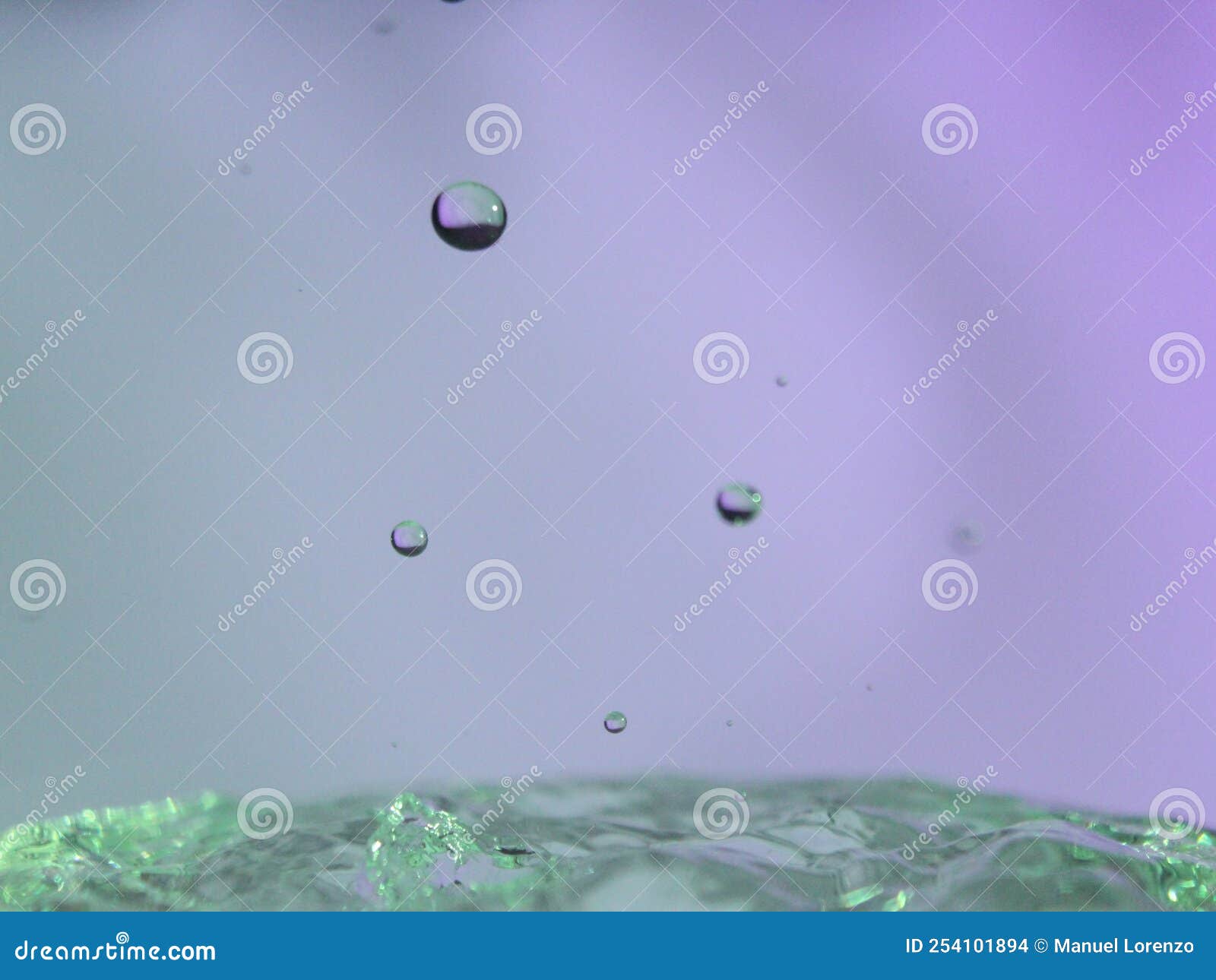 Abstract Colors Colliding Drops Different Fluids Funds Forms Stock ...