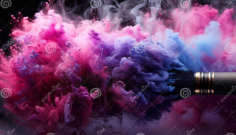 Abstract Colors Exploding in a Multi Colored Motion of Creativity ...