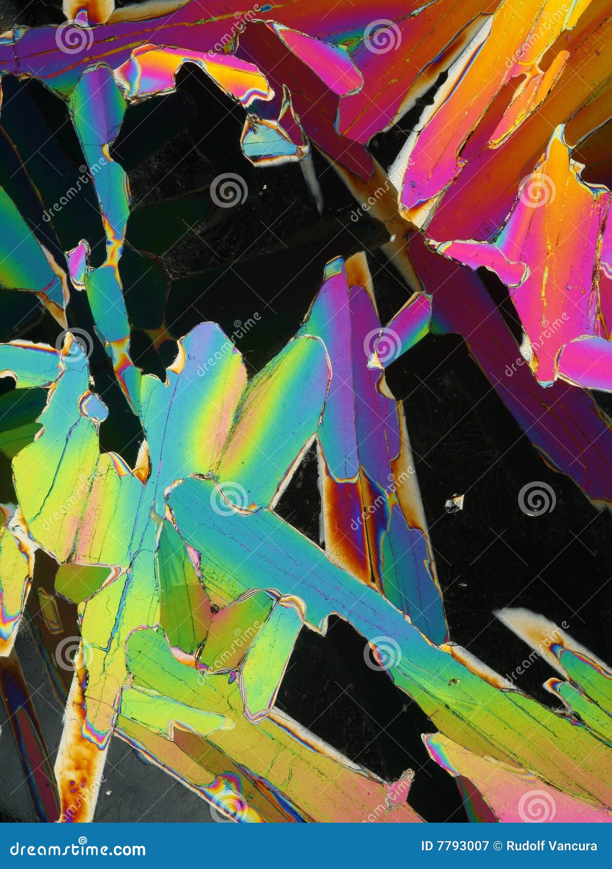 Abstract Colors of Ice Crystal Stock Image - Image of freezing, close ...