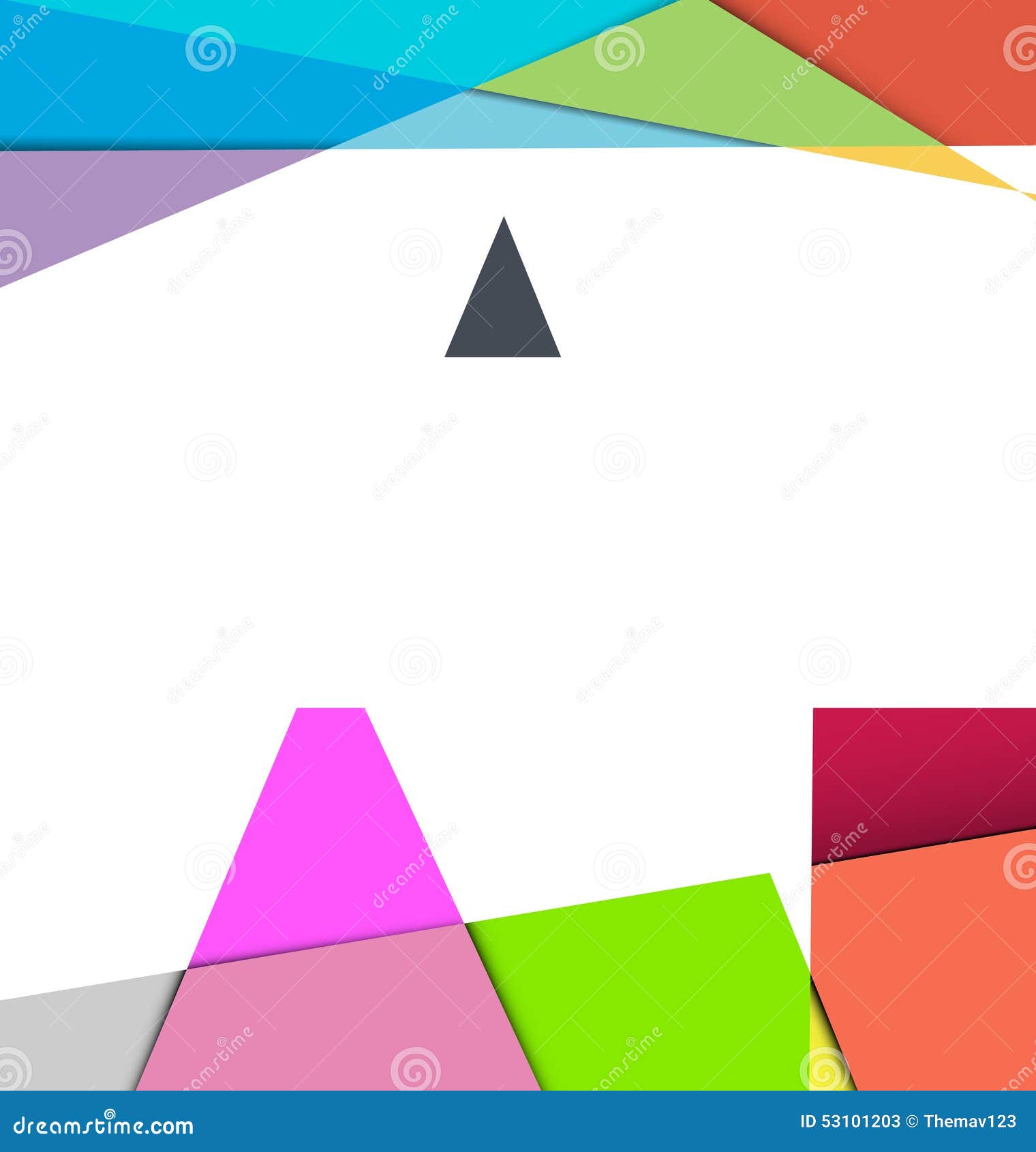 Abstract Colour Full Inner Shadow Polygon Shape Stock Vector ...