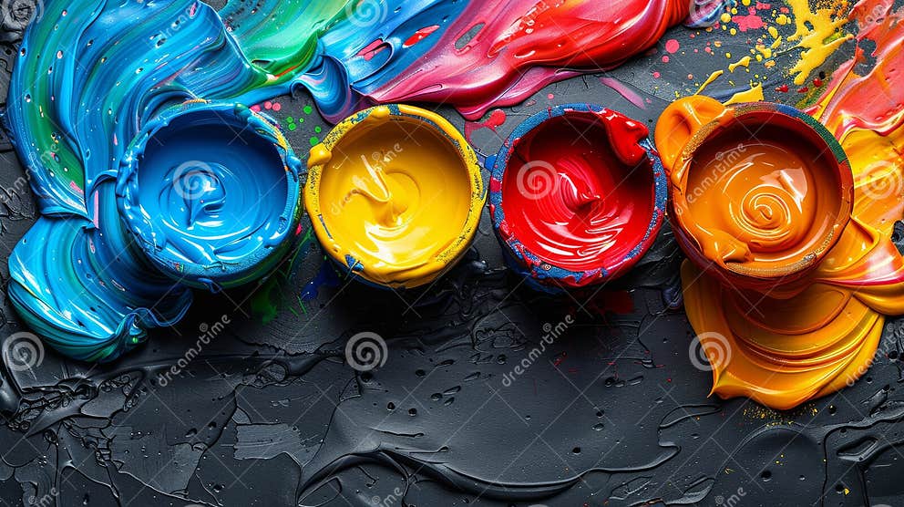 Abstract Colour Paint Theme Stock Photo - Image of fantasy, vintage ...
