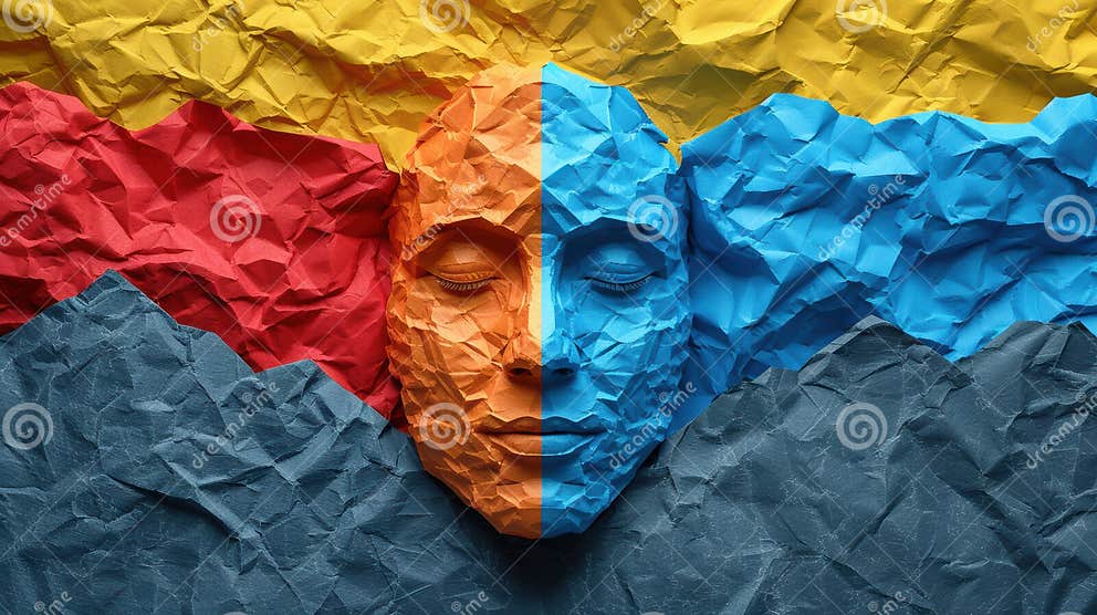 Abstract Colour Paint Theme Stock Illustration - Illustration of blur ...