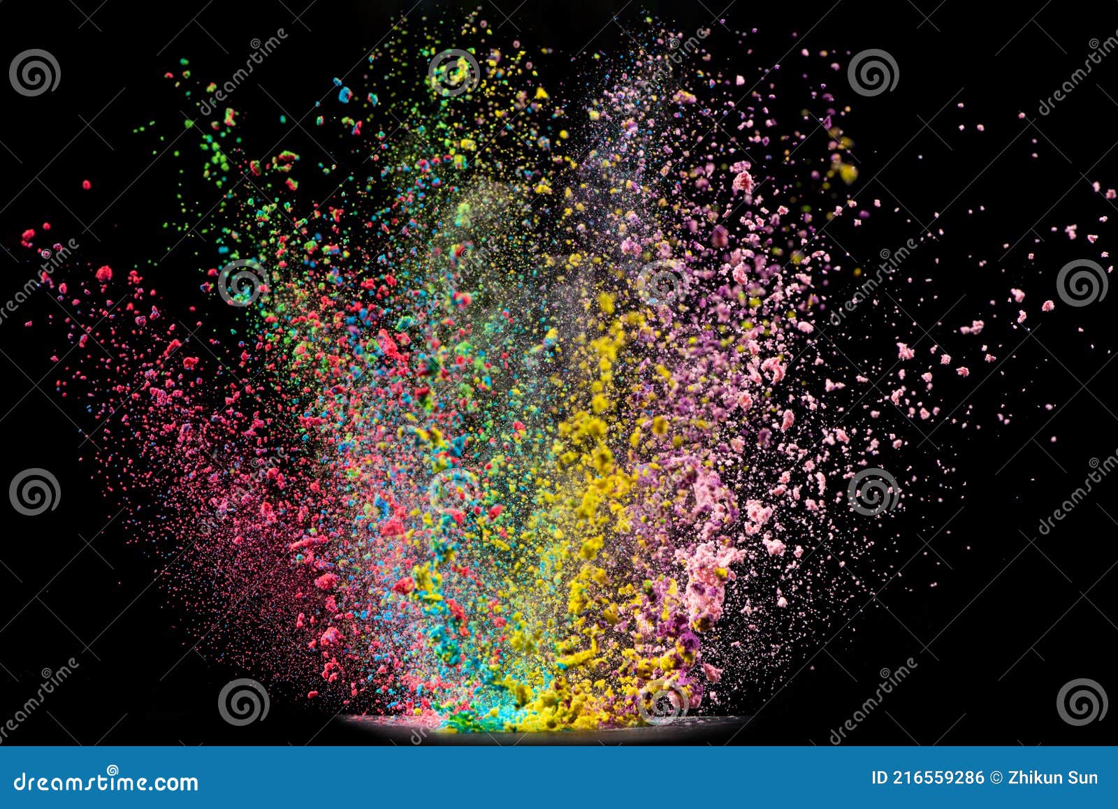 Abstract Colour Powder Splatted Background Stock Photo - Image of ...