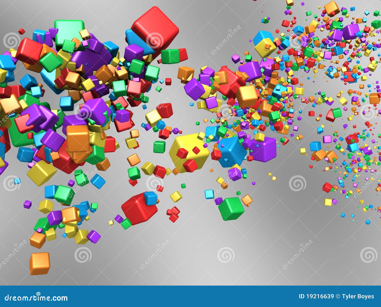 Abstract coloured boxes stock illustration. Illustration of pattern ...