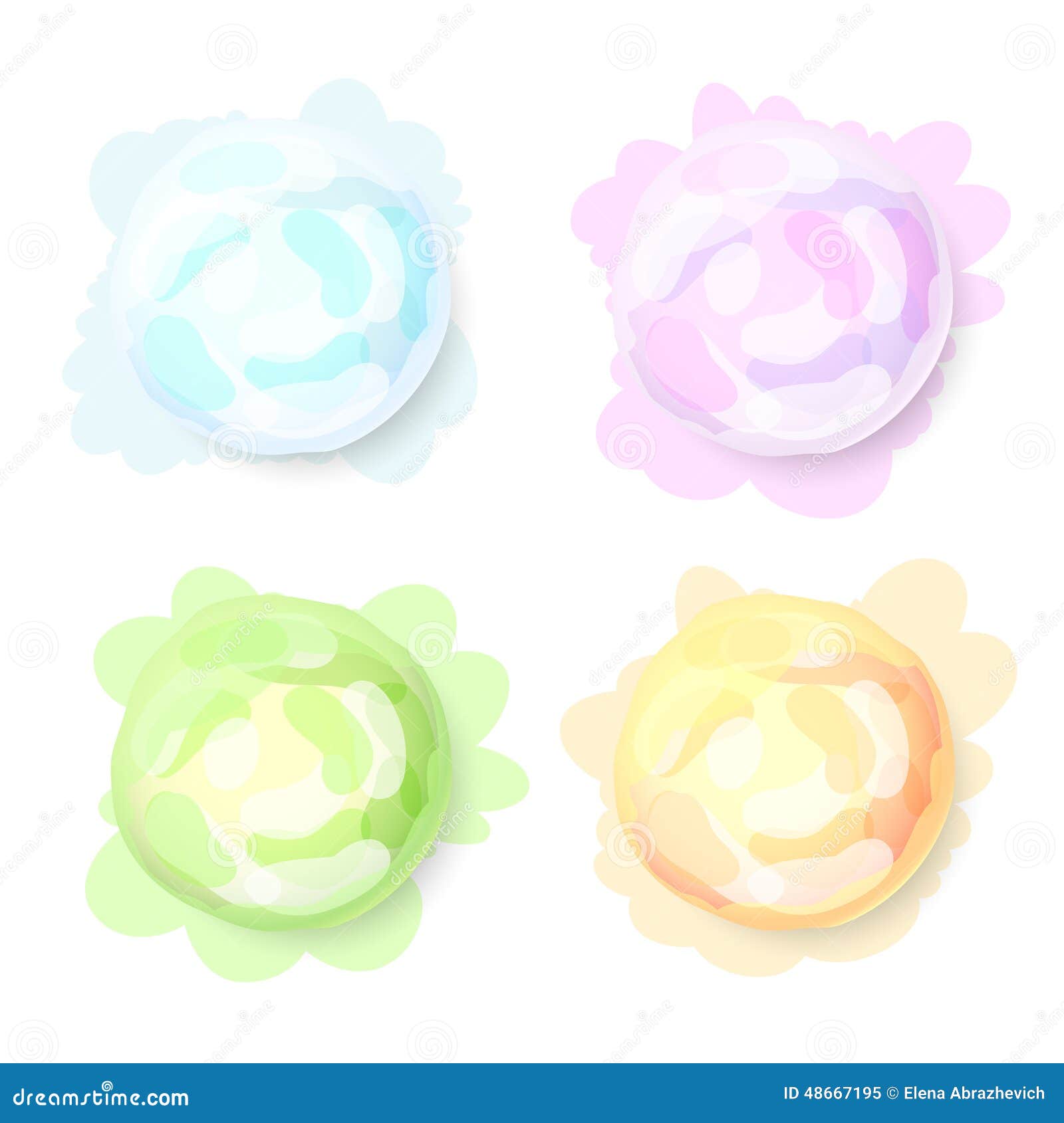 Abstract coloured forms stock vector. Illustration of natural - 48667195