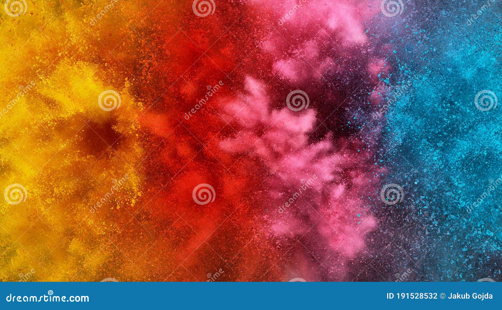 Abstract Coloured Powder Explosion Background Stock Photo - Image of ...