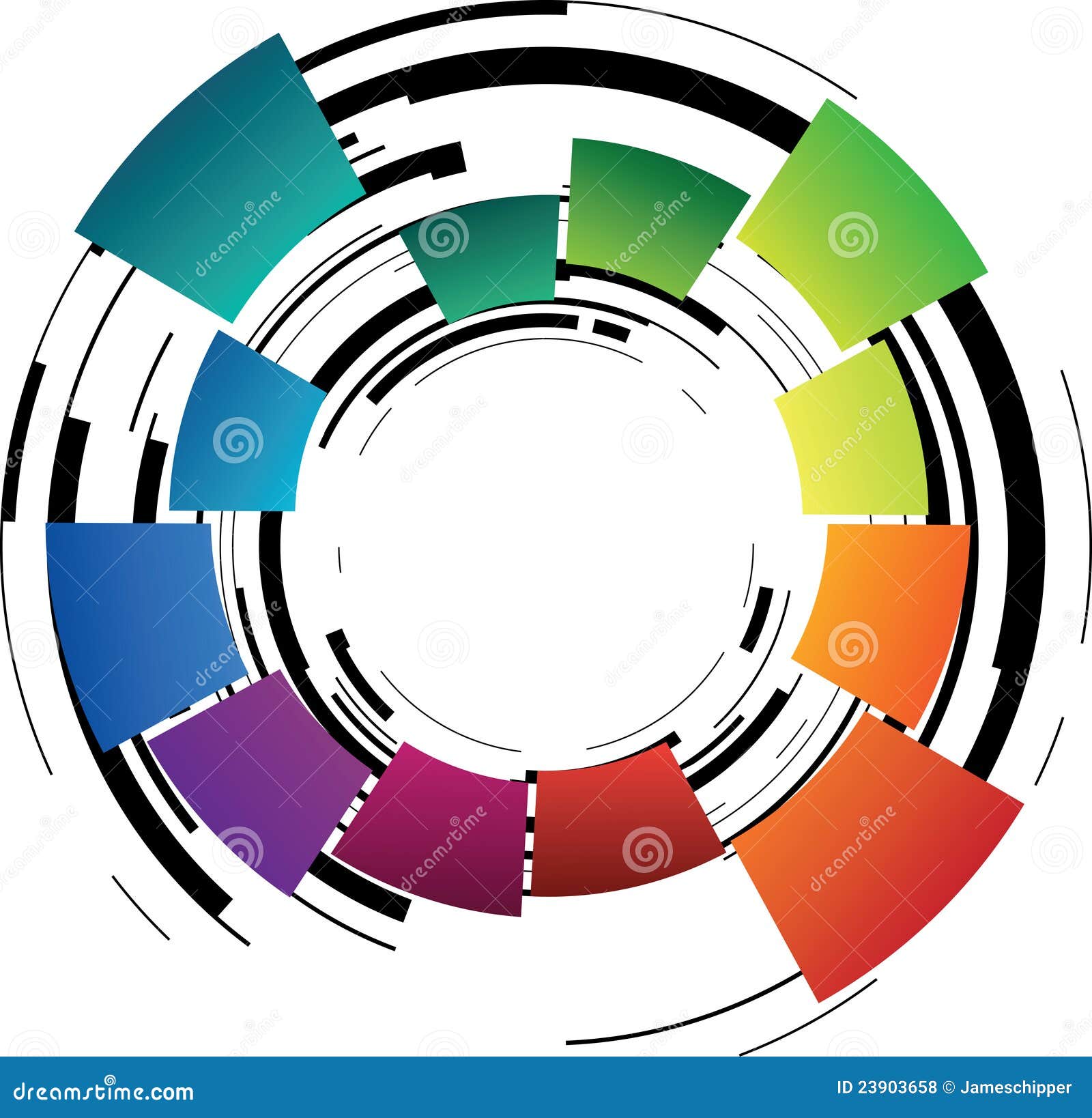 Abstract coloured ring stock vector. Illustration of graphic - 23903658