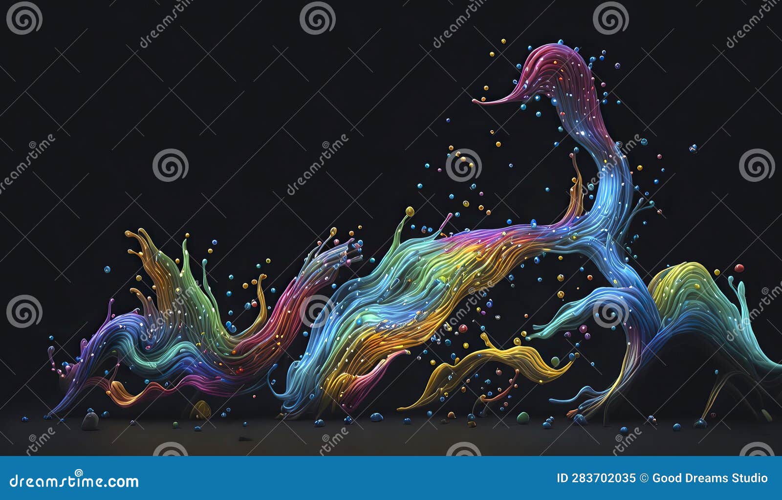 Abstract Colourful Art Colours Splash Design, Dancing Colours ...