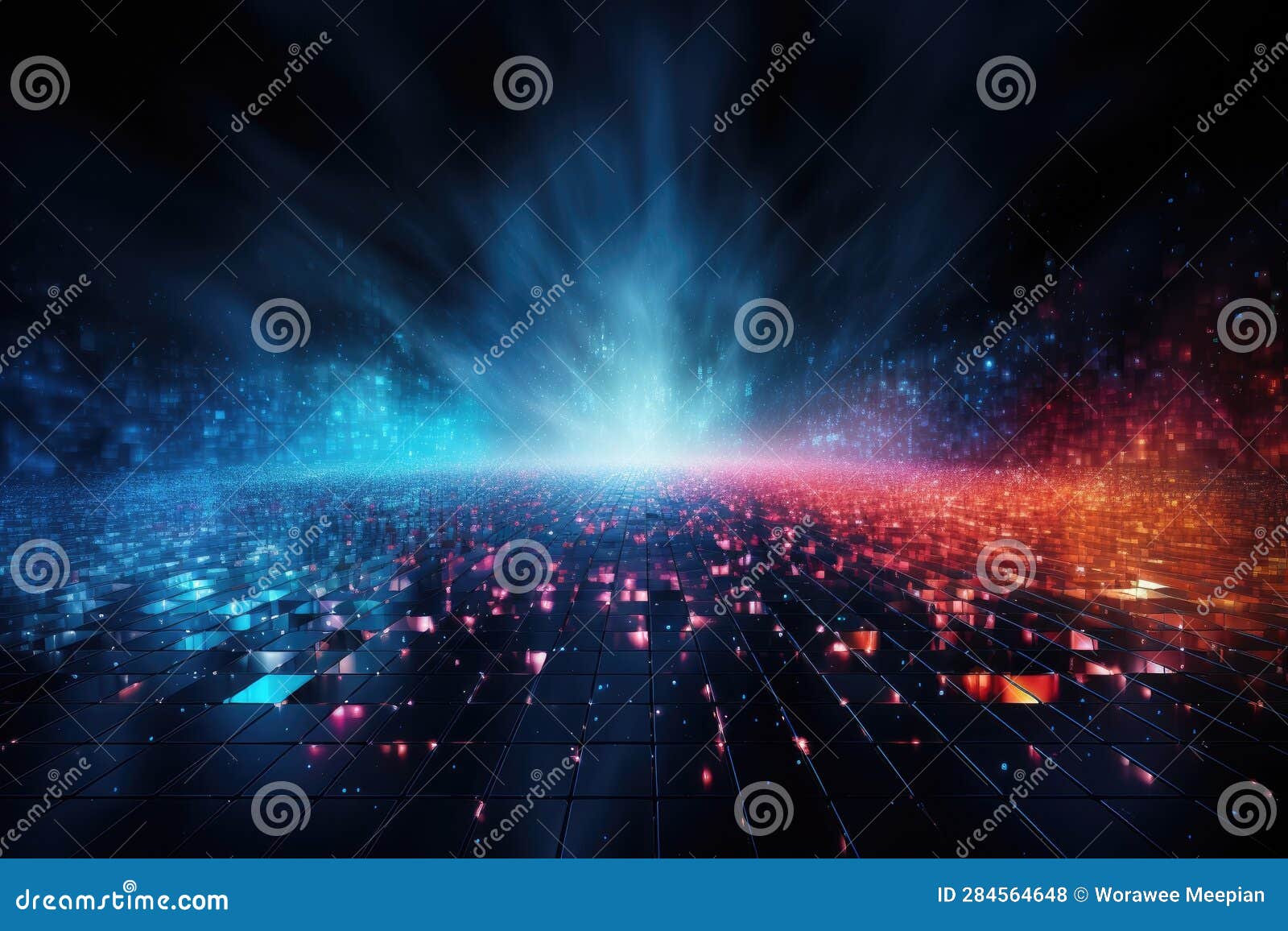 Abstract Colourful Background, Data Transfer Concept. Generative AI ...