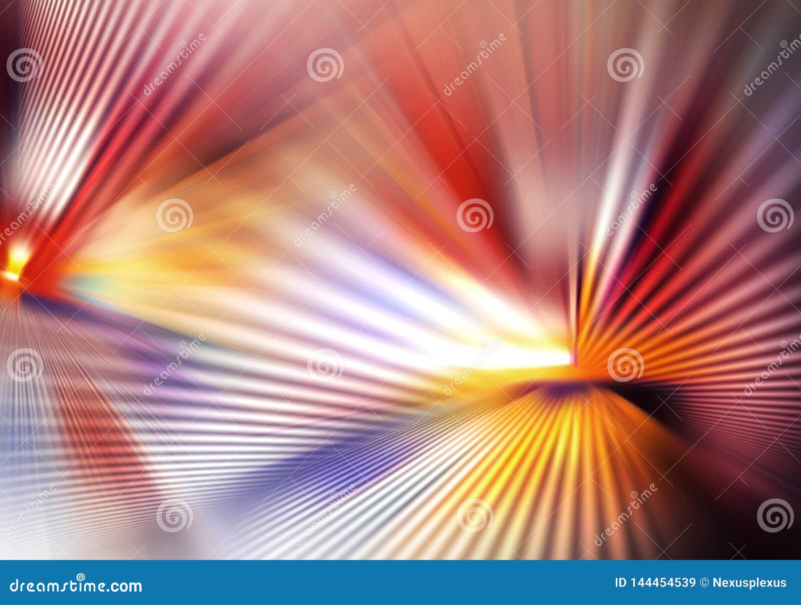 Abstract Colourful Background with Light and Crossed Lines of Rays and ...