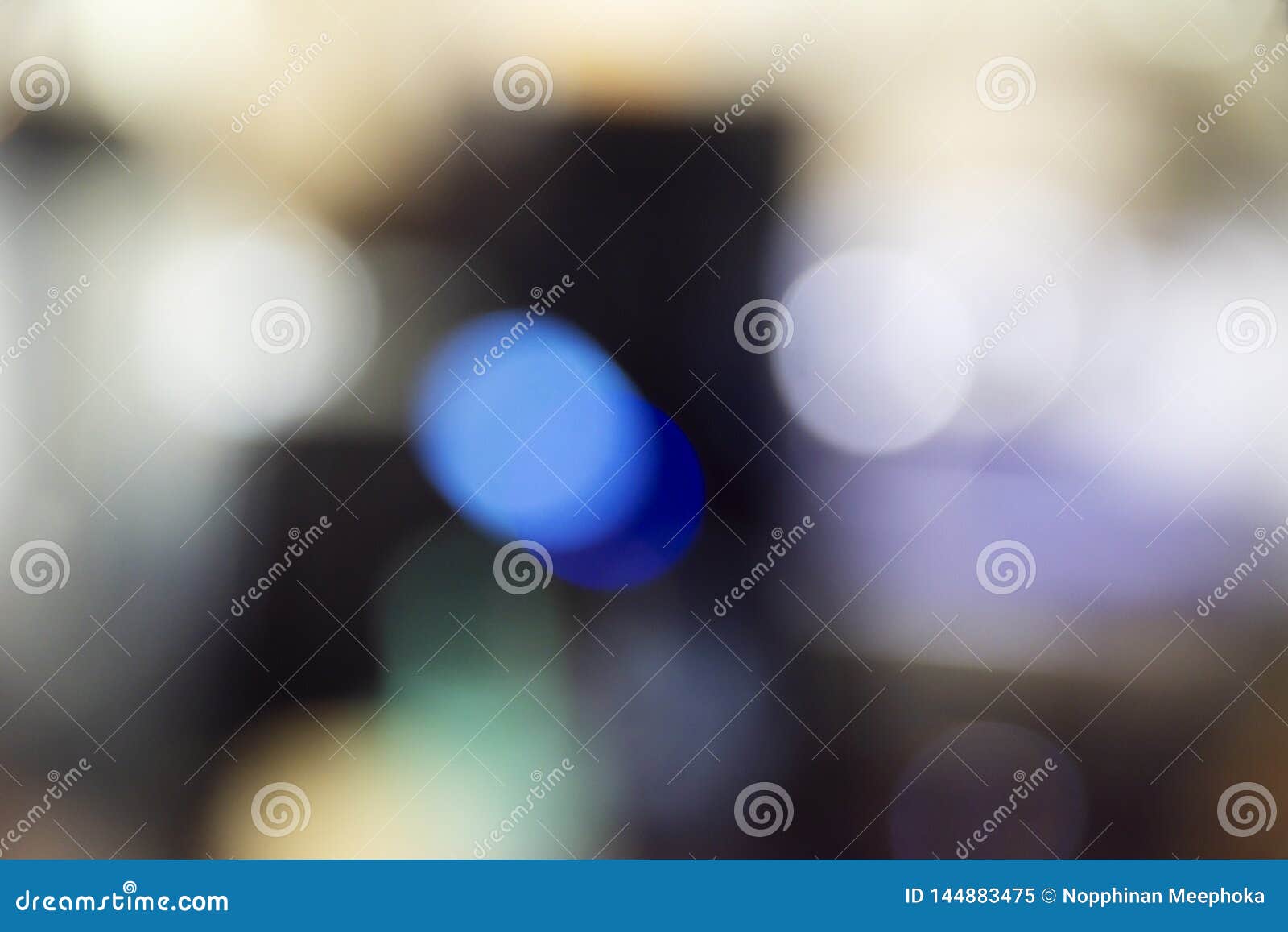 Abstract Colourful in Coffee Shop Light Bokeh Background Stock Image ...