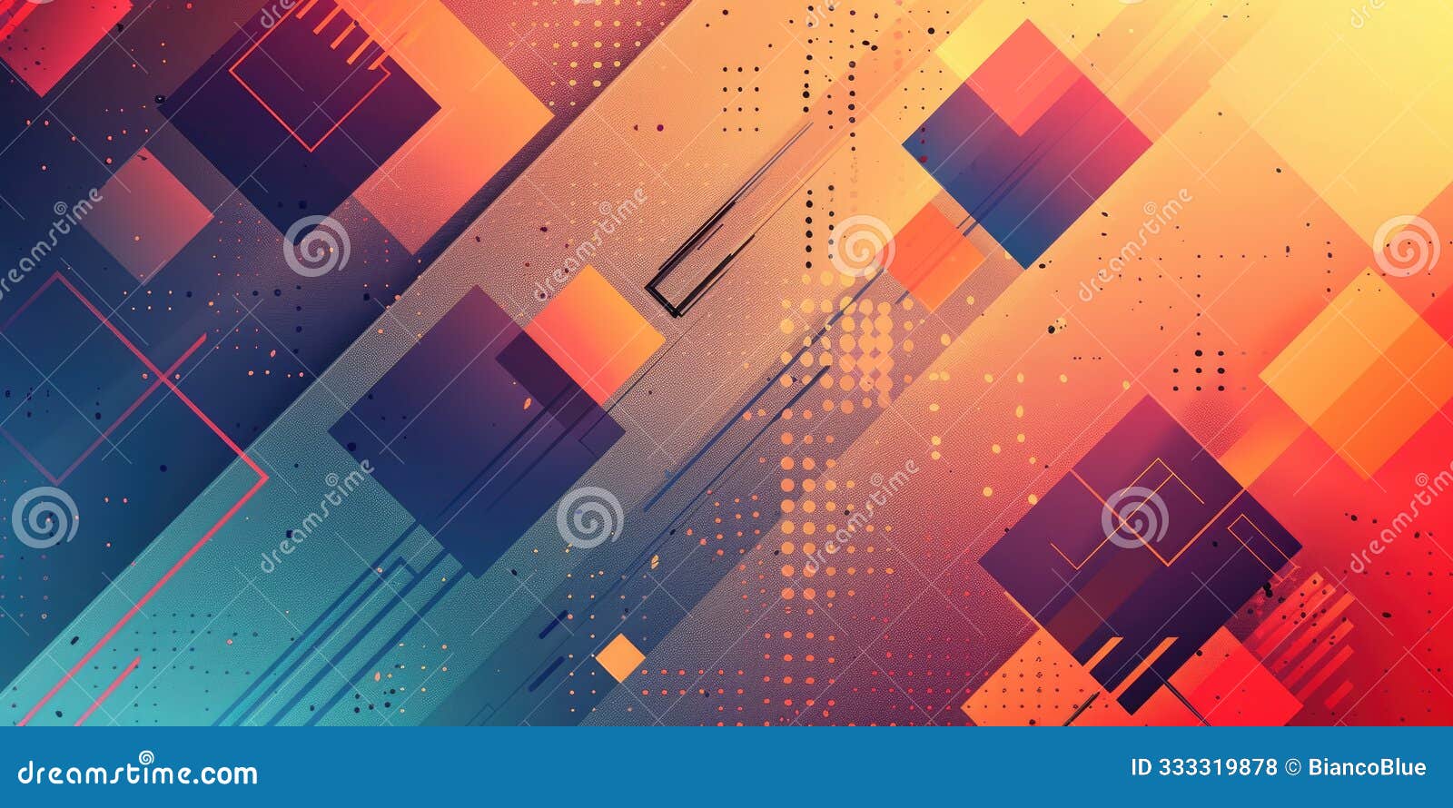 The Abstract Colourful Geometry Polygon Square Shape Colored Background ...