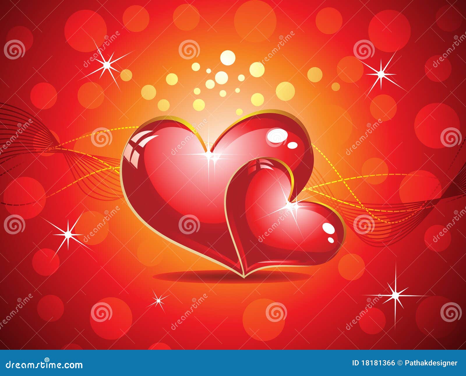 Abstract Colourful Heart Background Stock Vector - Illustration of ...