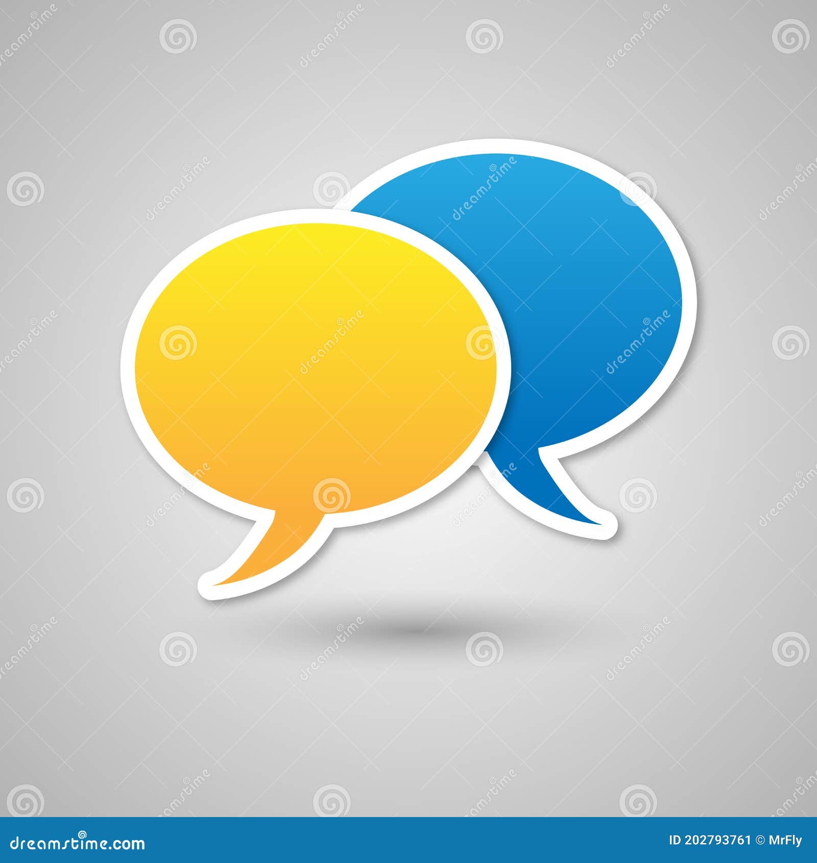 Abstract Colourful, Modern Speech Cloud, Box, Vector Illustration Stock ...