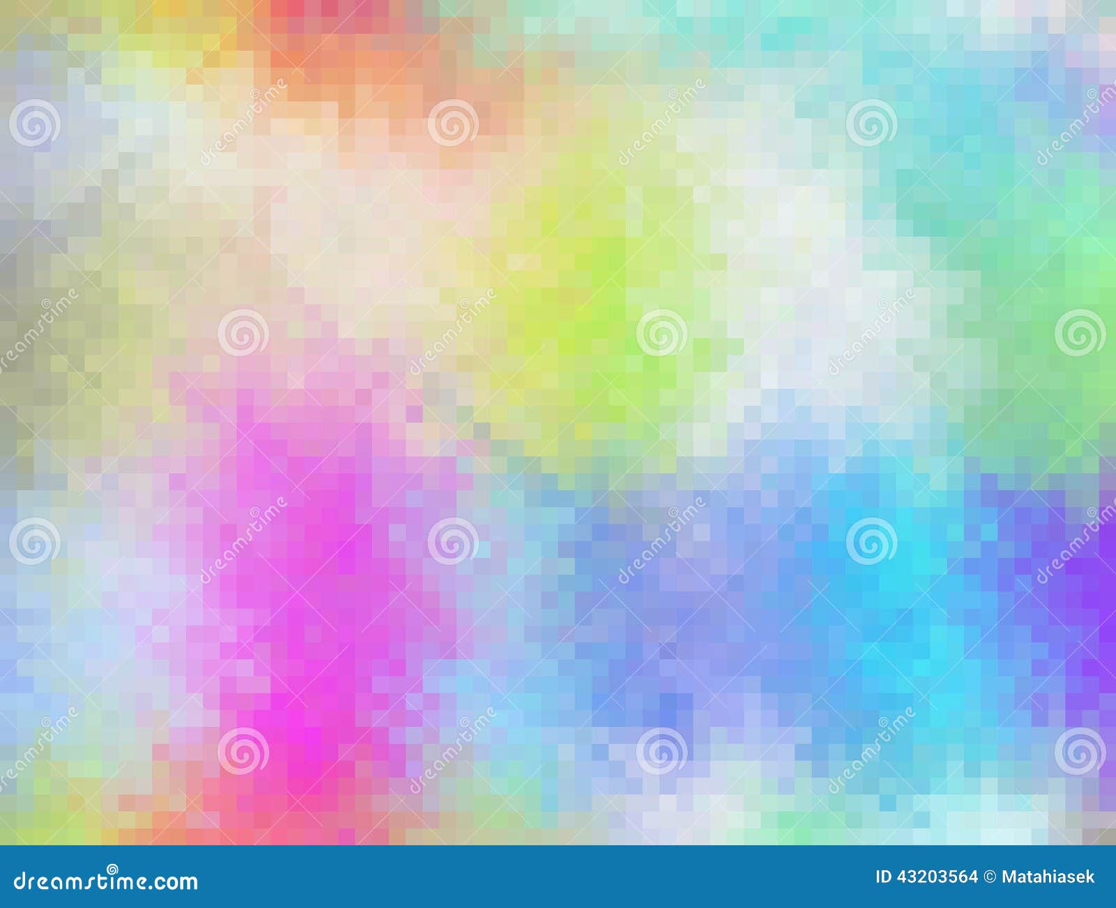 Abstract Colourful Mosaic-pixelated Background Stock Illustration ...