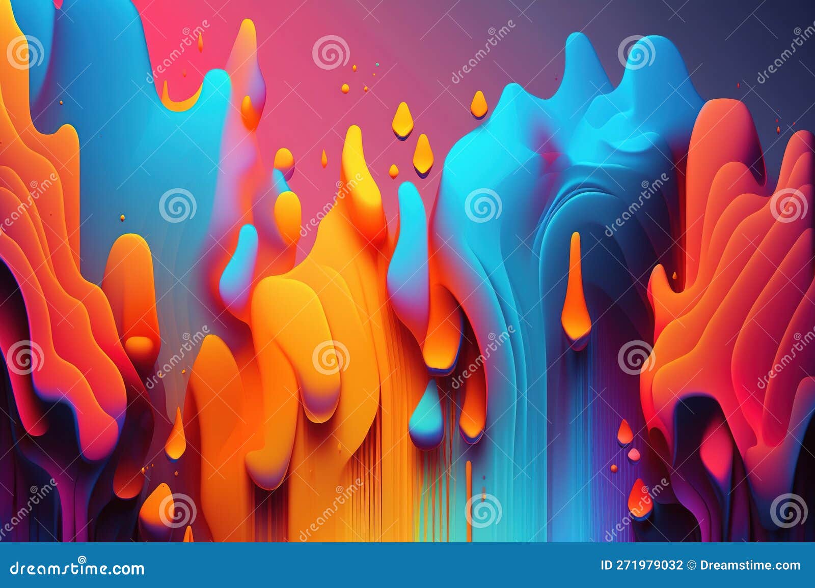 Abstract Colourful Paint Background with a Liquid Melting Texture Stock ...