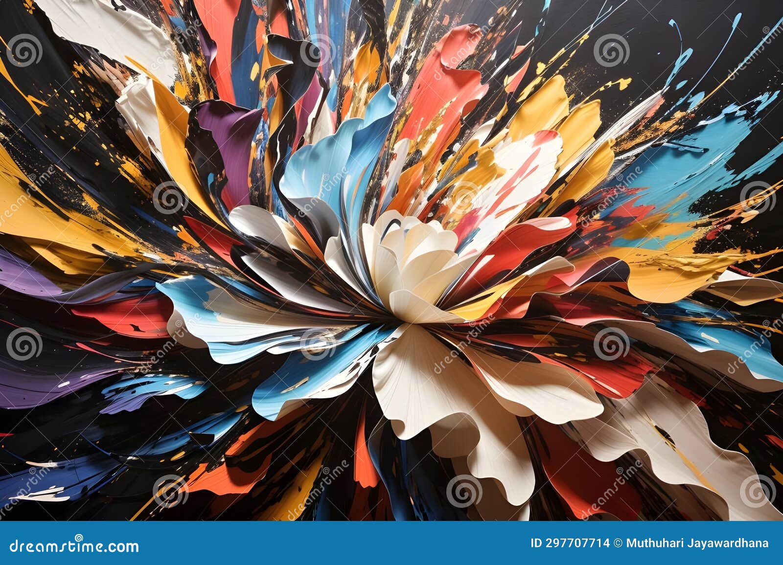 Colourful paint splash stock illustration. Illustration of purple ...