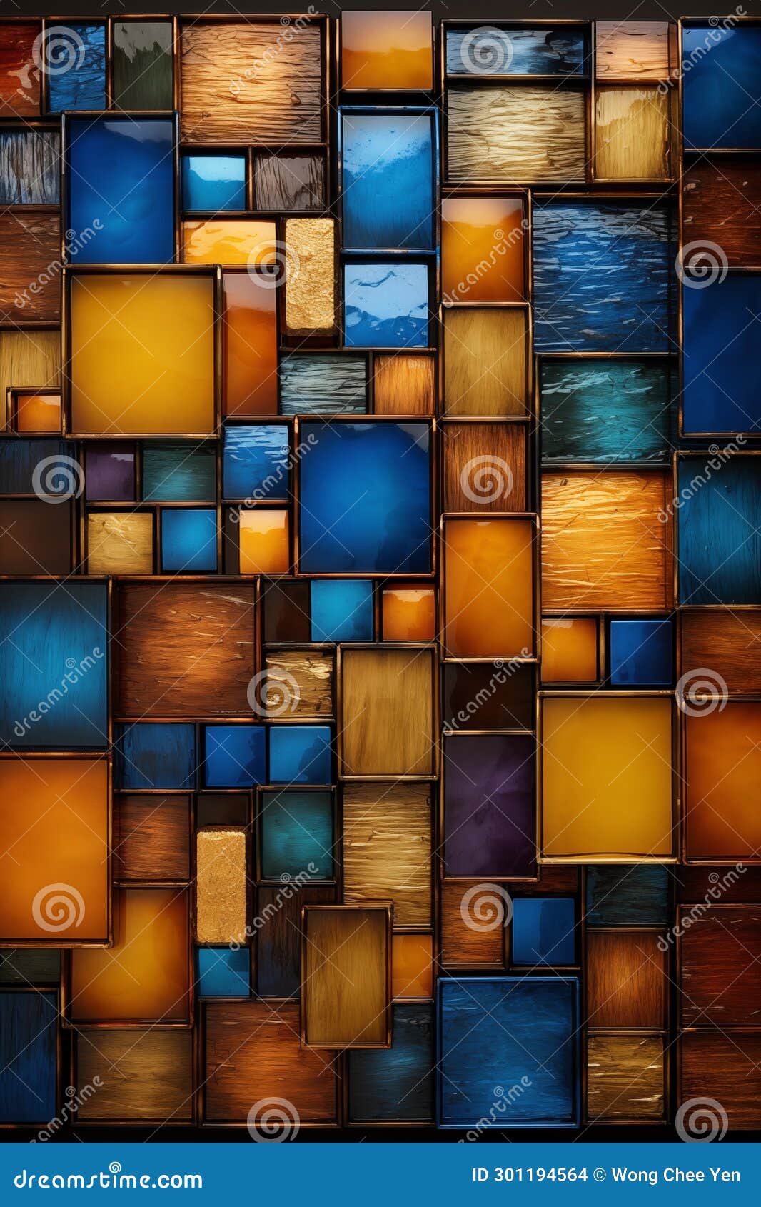 Abstract Colourful Rectangular Glossy Texturedfloor Tiles Stock ...