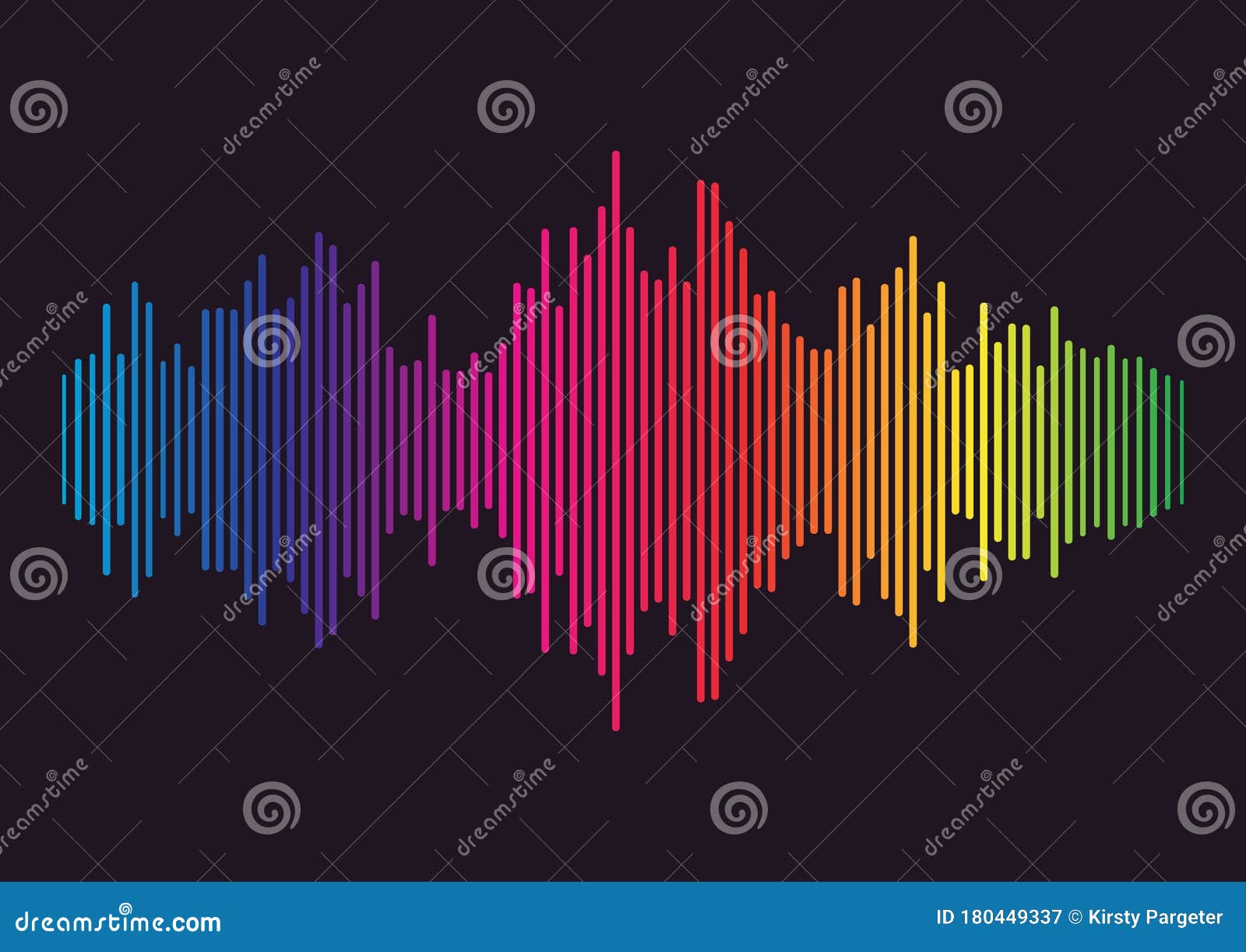 Abstract Colourful Soundwave Design Stock Vector - Illustration of ...