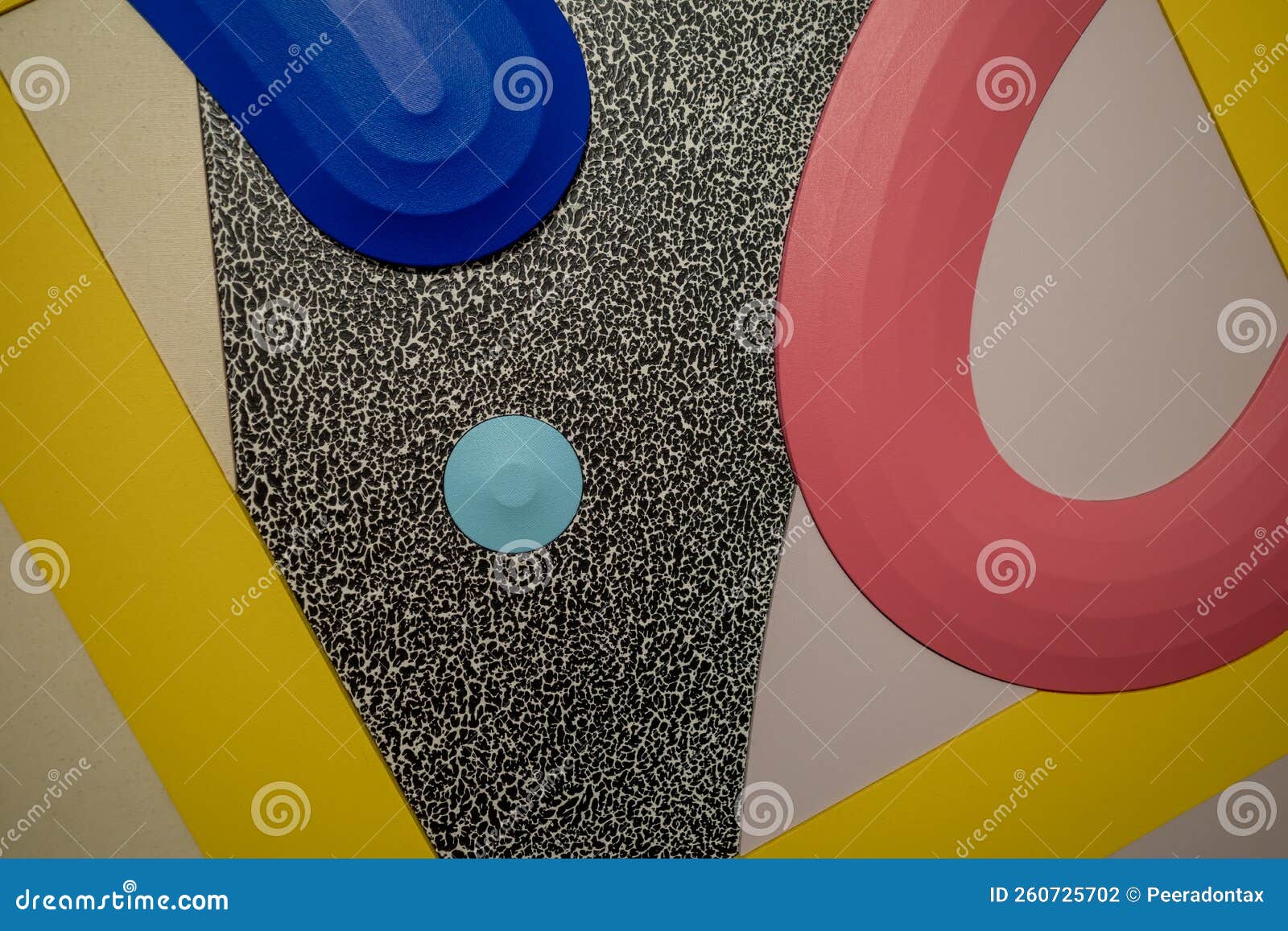Abstract Colourful with Various Shape, Form, Dot and Line Geometry ...